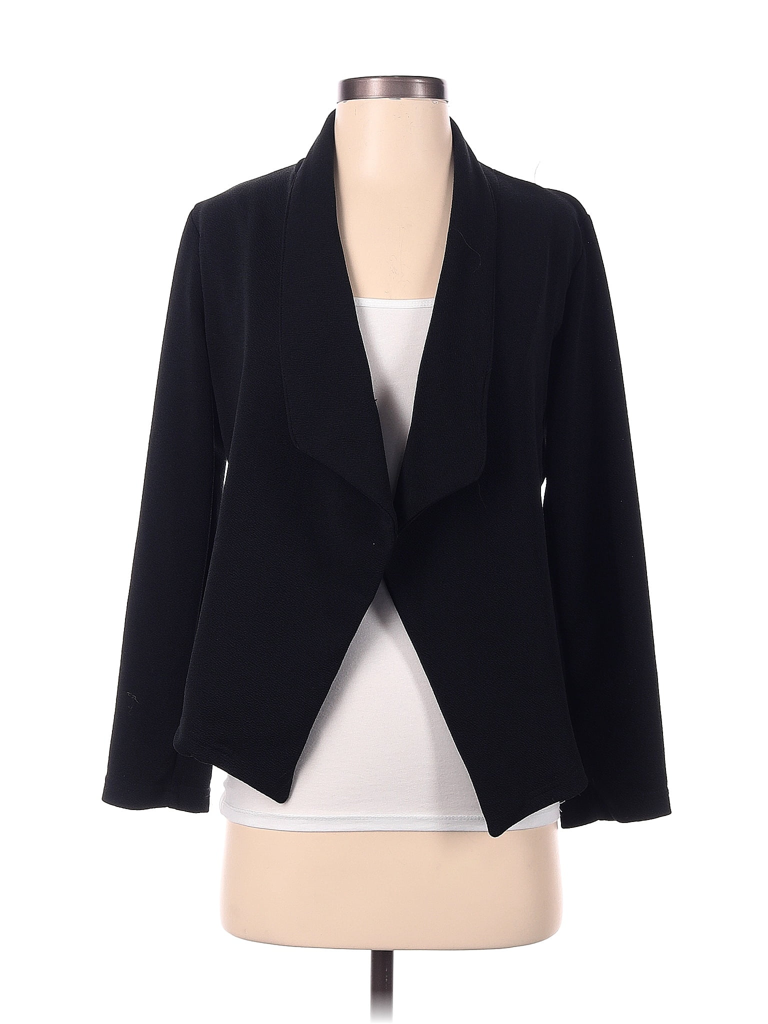 Doublju Solid Black Jacket Size S - 60% off | ThredUp