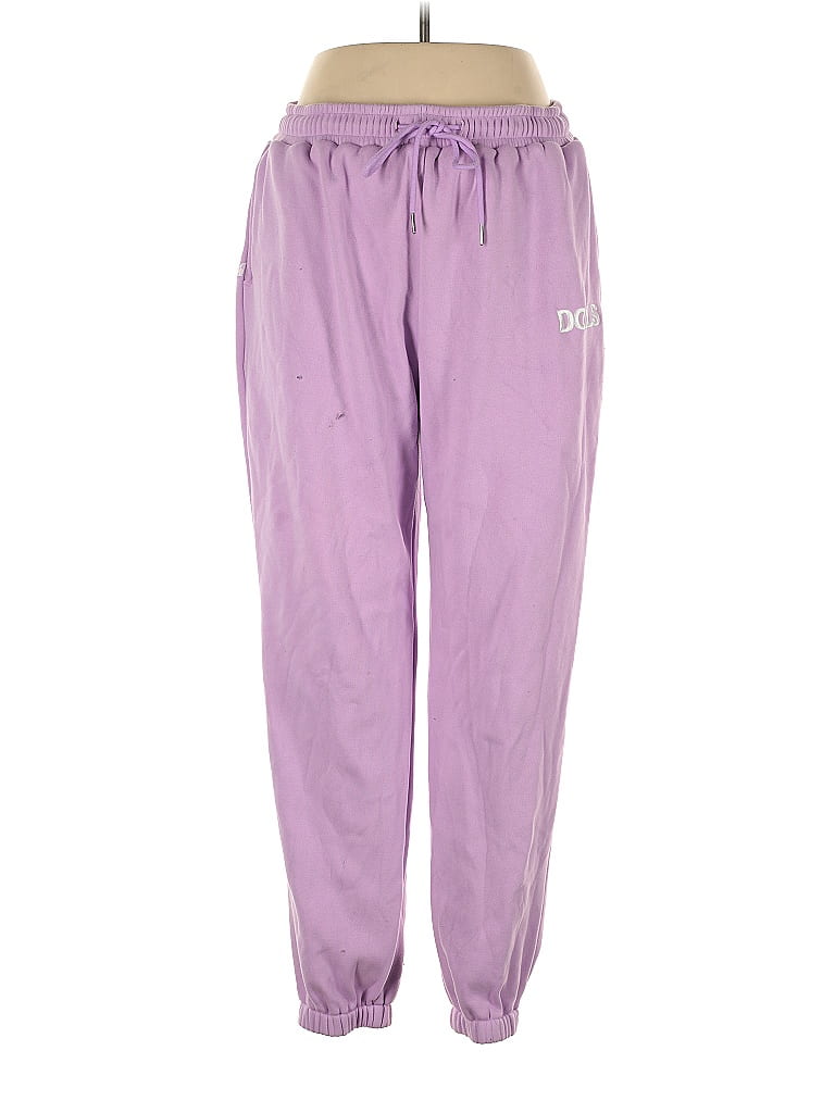 Rebdolls Solid Purple Sweatpants Size 1x Plus 68 Off Thredup