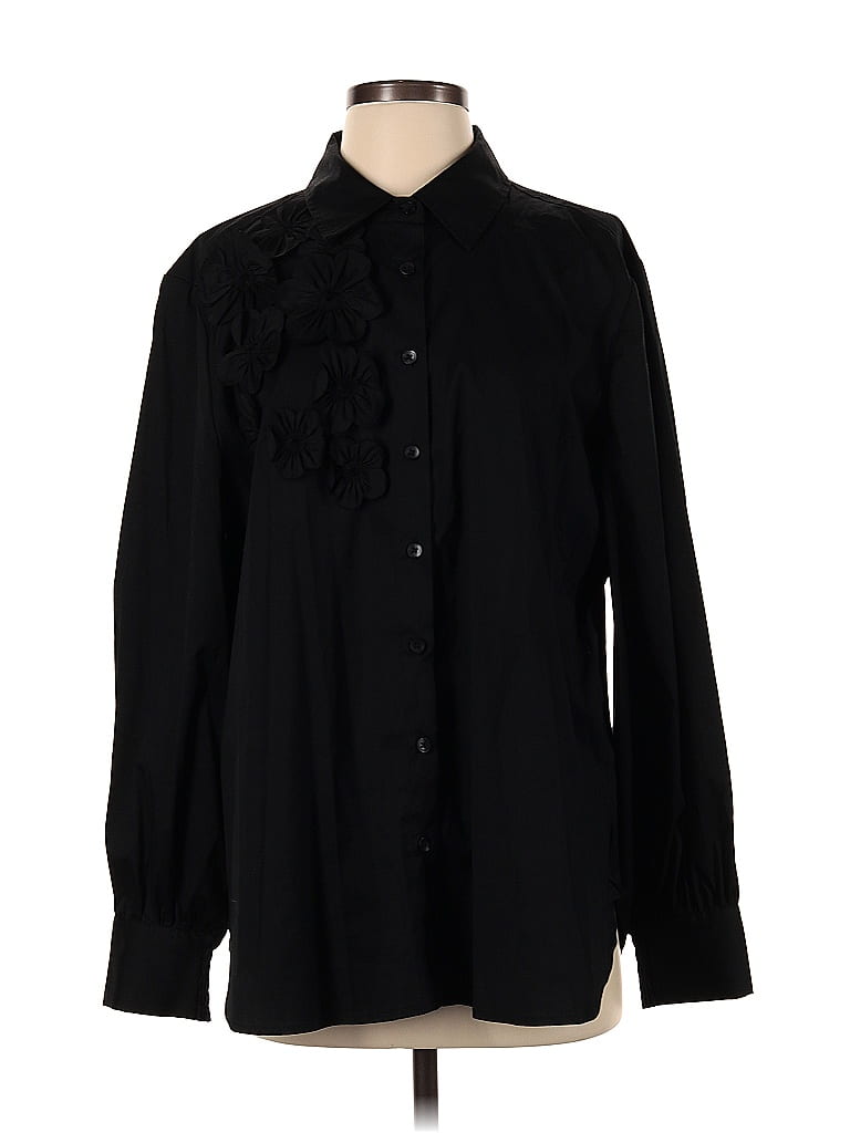 Chicos Black Long Sleeve Button Down Shirt Size Xl 3 74 Off Thredup