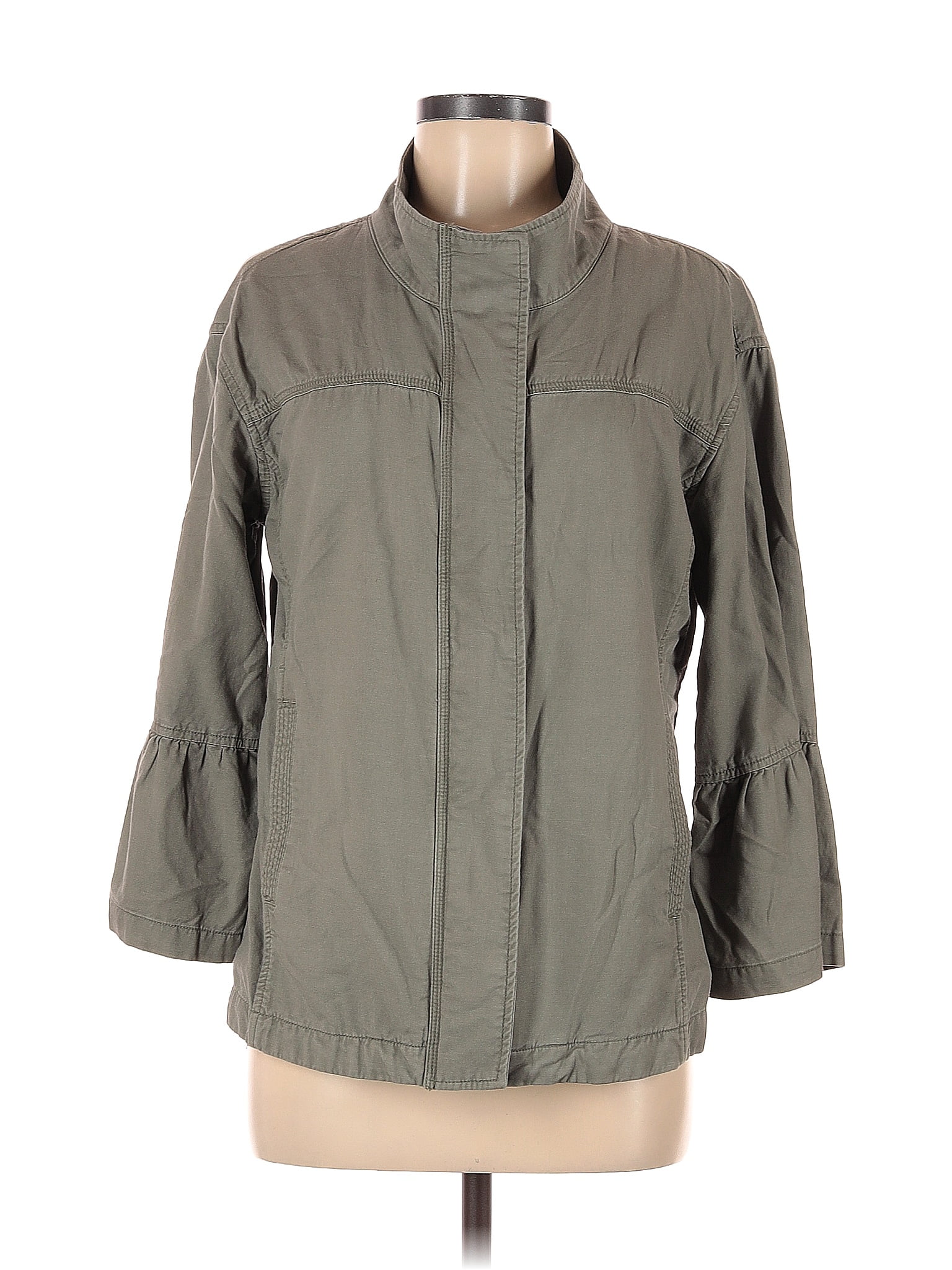 Caslon Solid Gray Jacket Size M - 56% off | ThredUp