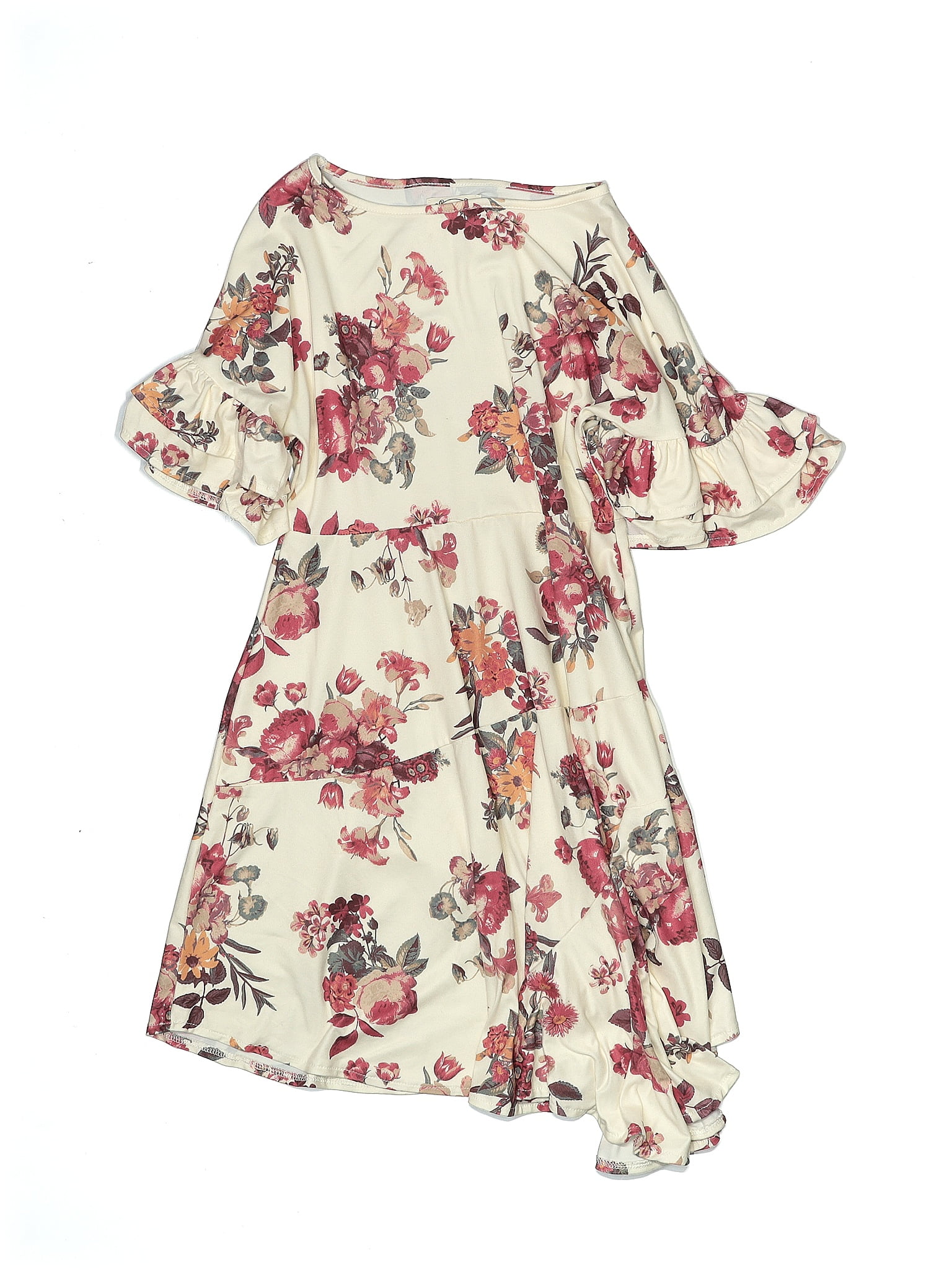 Mia Joy Floral Ivory Dress Size 10 - 70% off | ThredUp