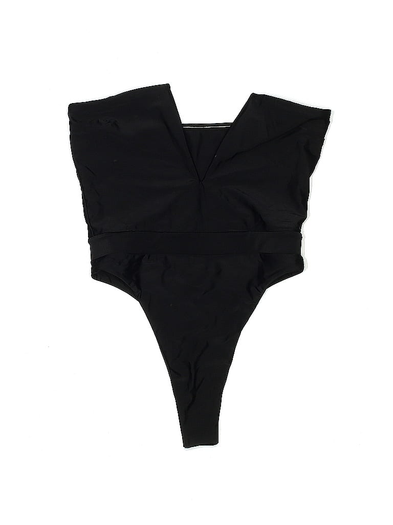 MBM Swim Solid Black One Piece Swimsuit Size M - 60% off | ThredUp