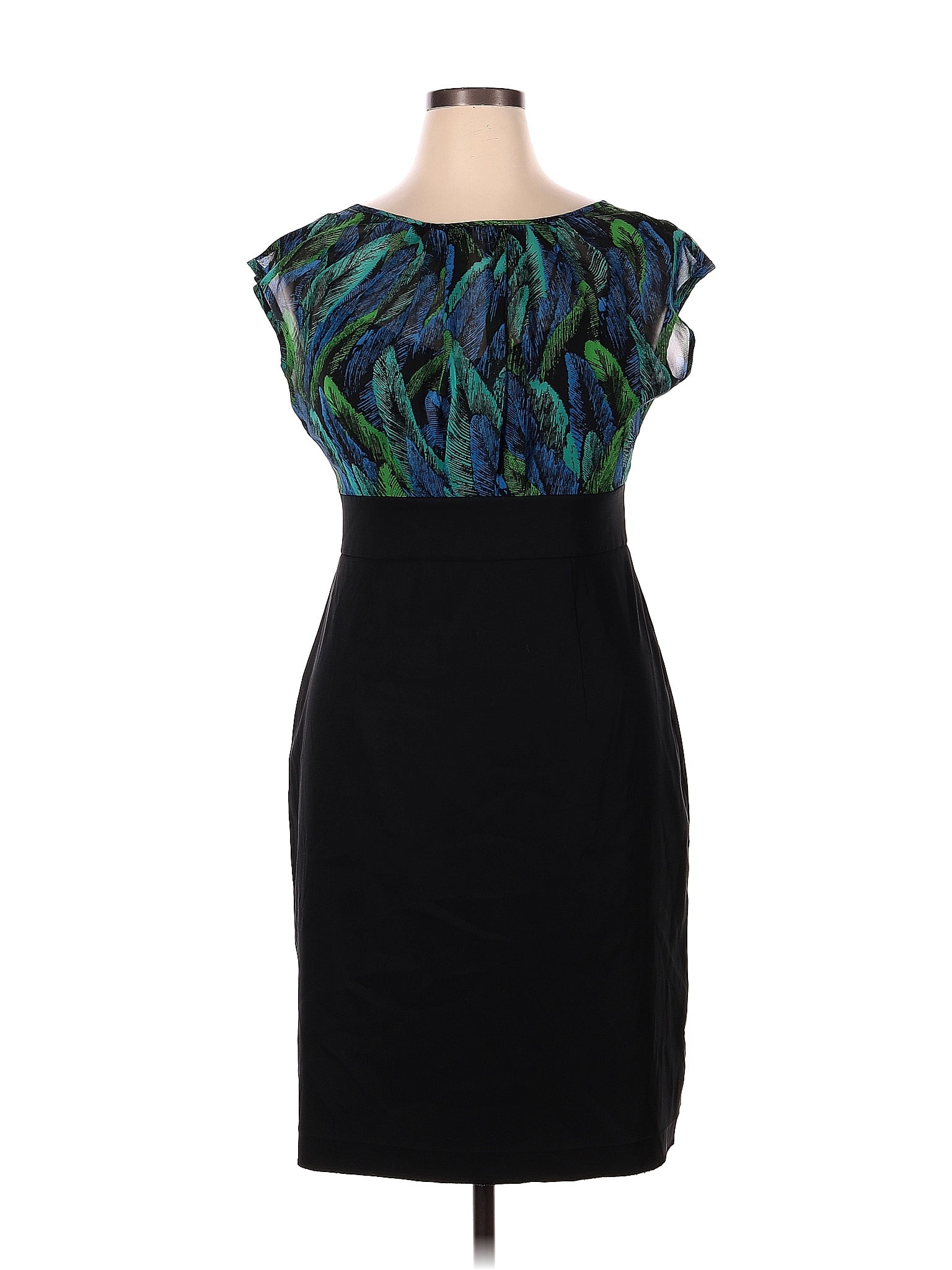 AB Studio 100% Polyester Black Cocktail Dress Size 14 - 32% off | ThredUp