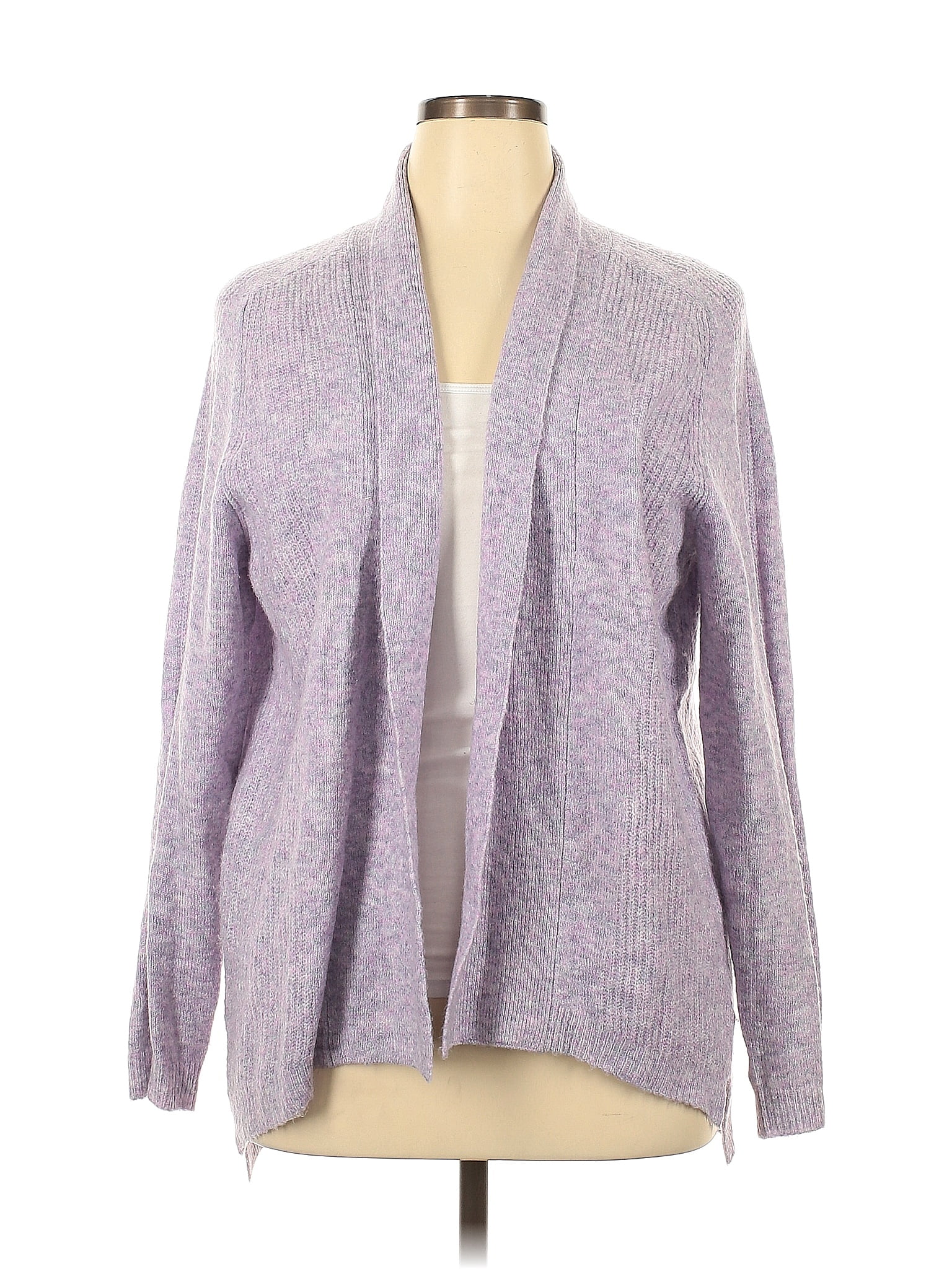 Ava & Viv Color Block Marled Purple Cardigan Size 14 (X) - 43% off ...