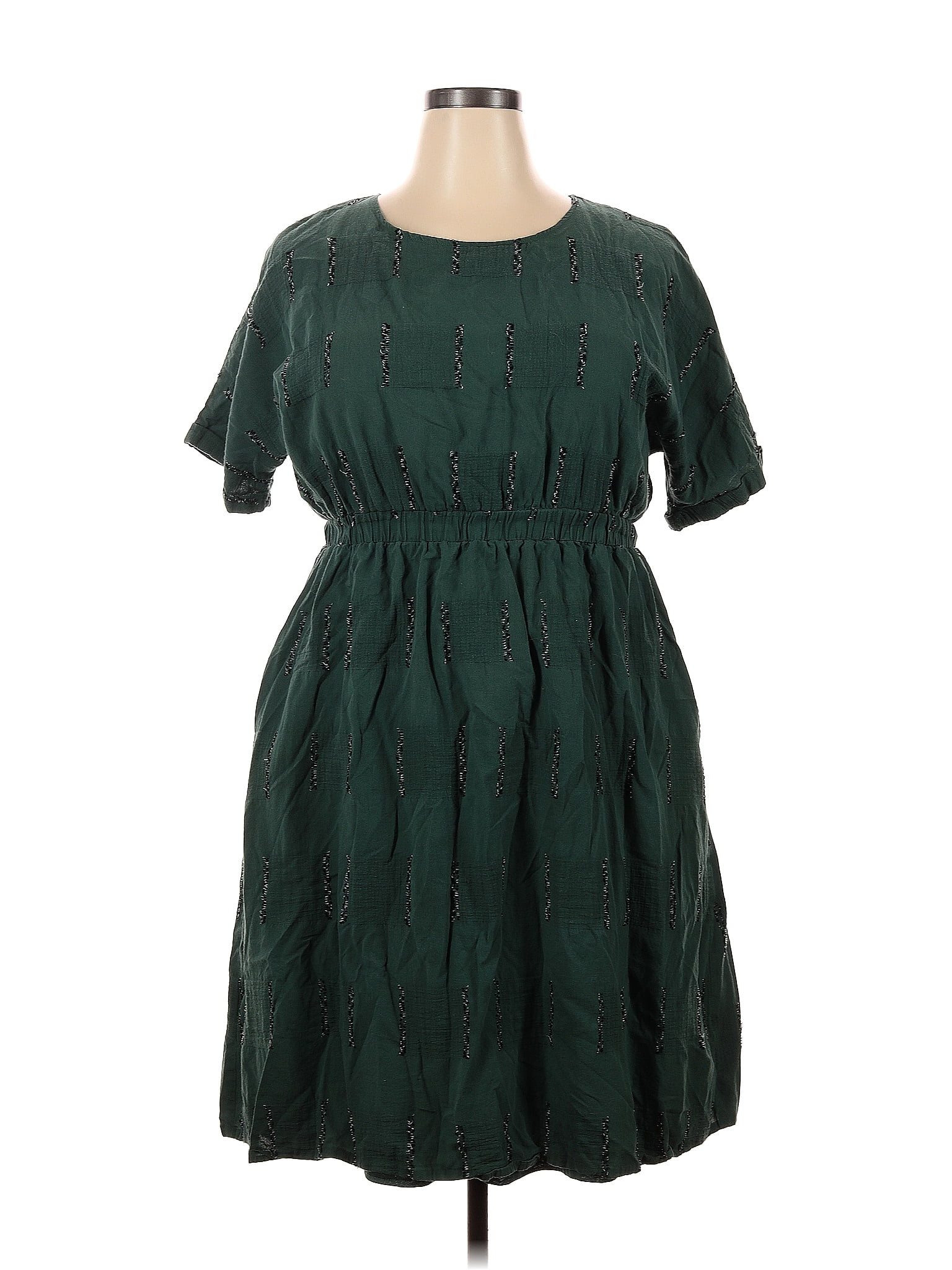Roolee Solid Green Casual Dress Size Xxl 59 Off Thredup