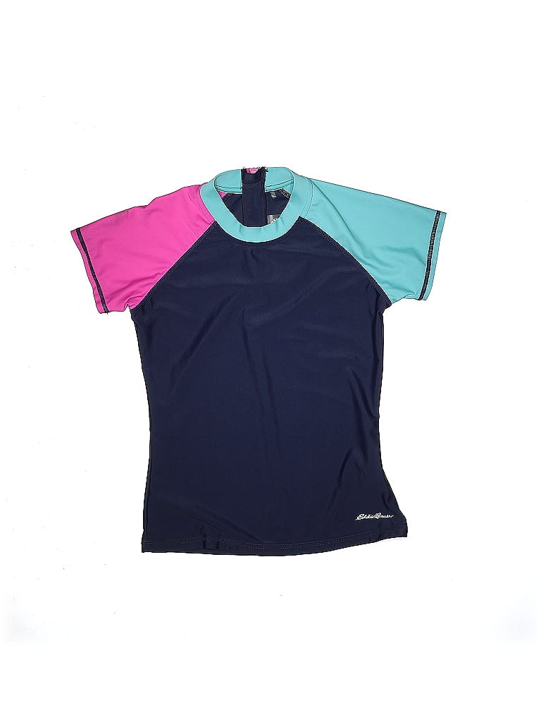 Eddie Bauer Solid Navy Blue Rash Guard Size 10 - 54% off | ThredUp