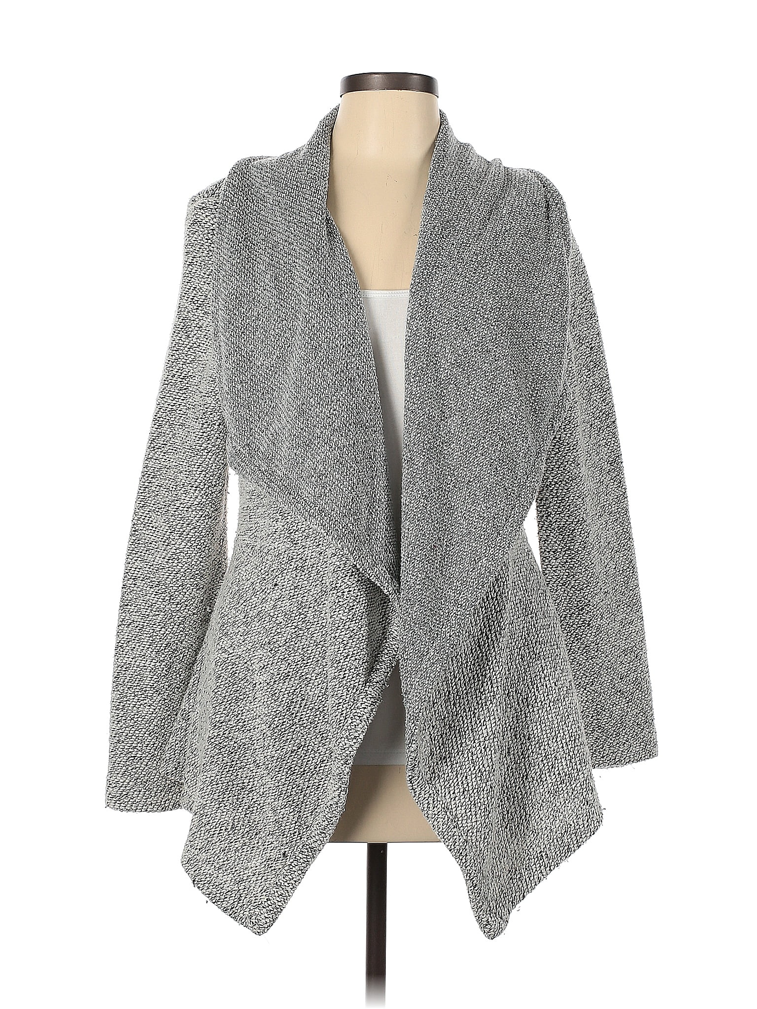BNCI by Blanc Noir Color Block Marled Gray Cardigan Size L - 74% off | ThredUp