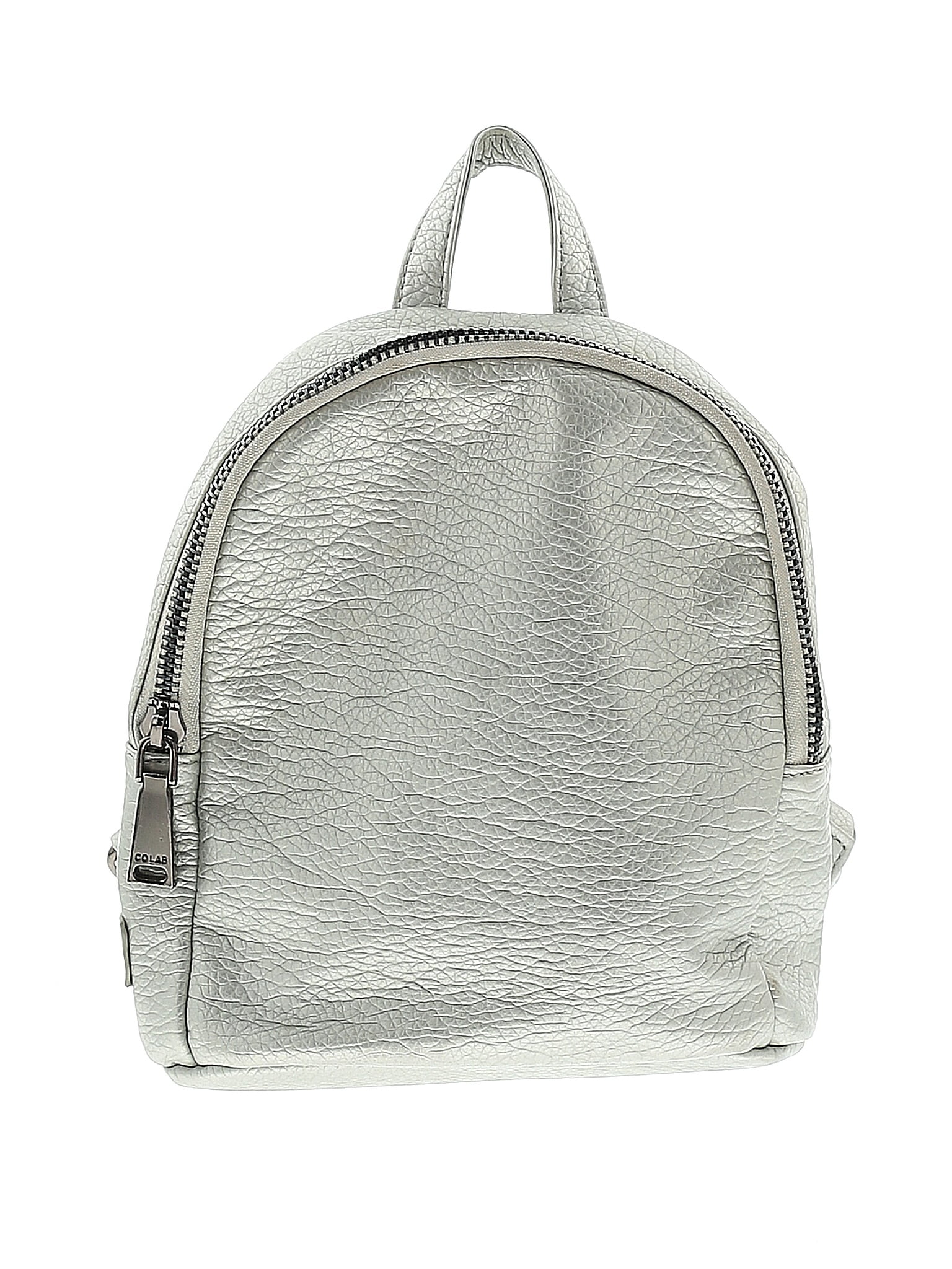 Co lab Solid Metallic Silver Backpack One Size - 54% off | ThredUp