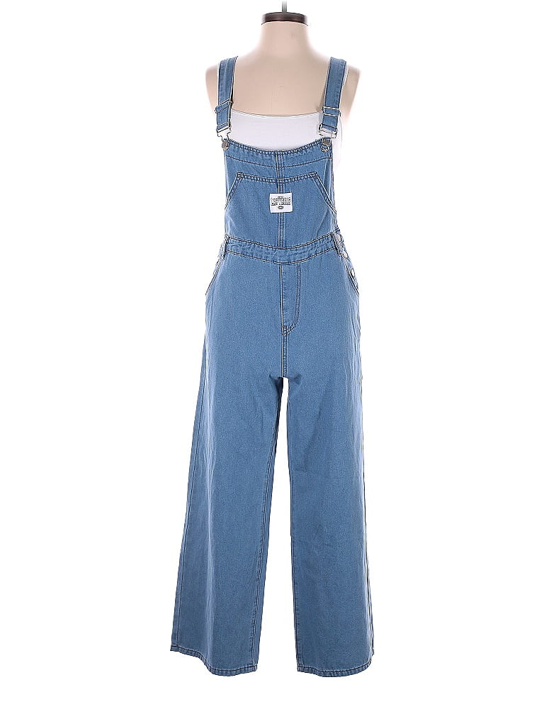 Shein Color Block Solid Blue Overalls Size XL - 21% off | ThredUp