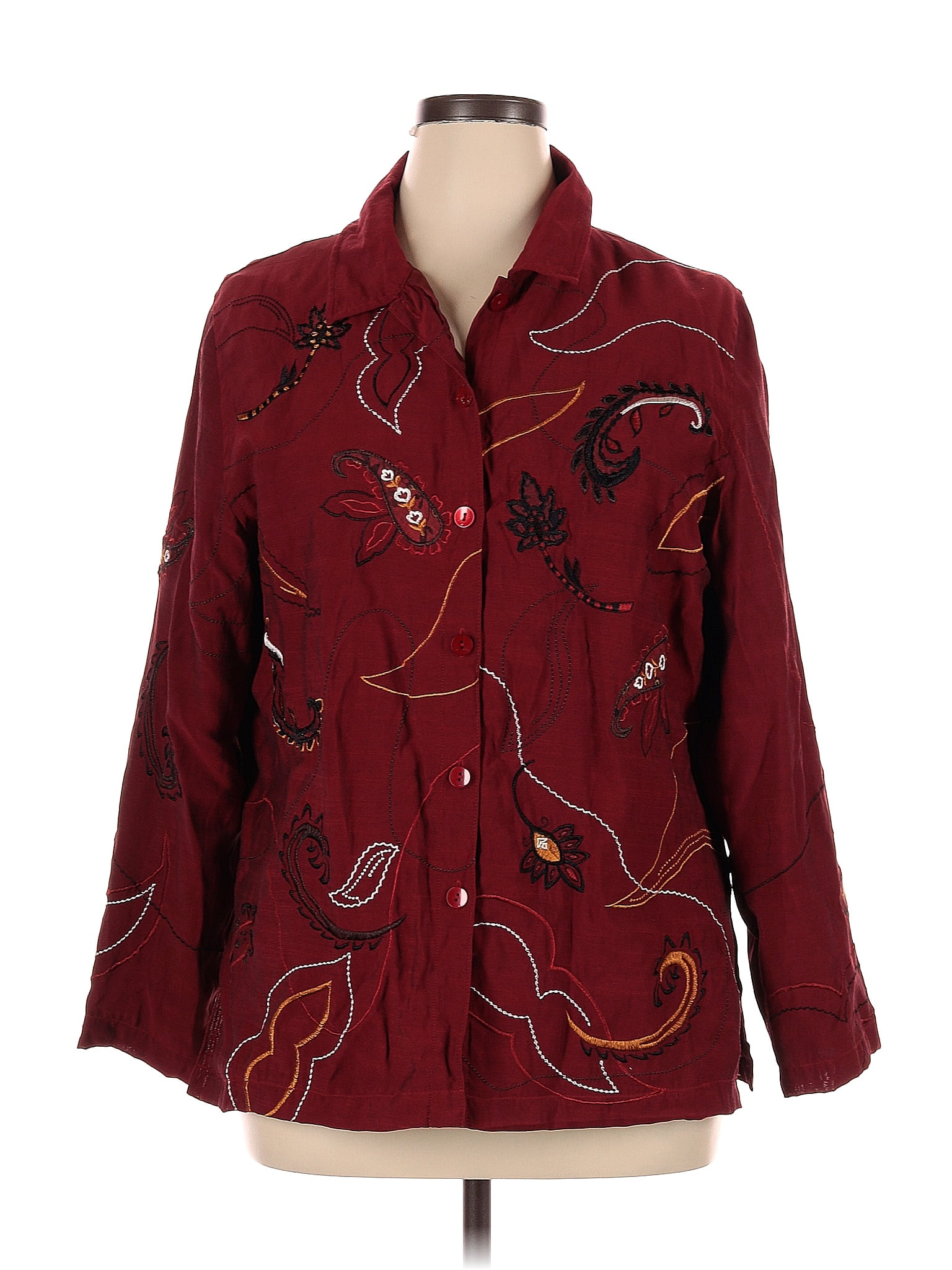 Bechamel Maroon Burgundy Jacket Size XL - 50% off | ThredUp