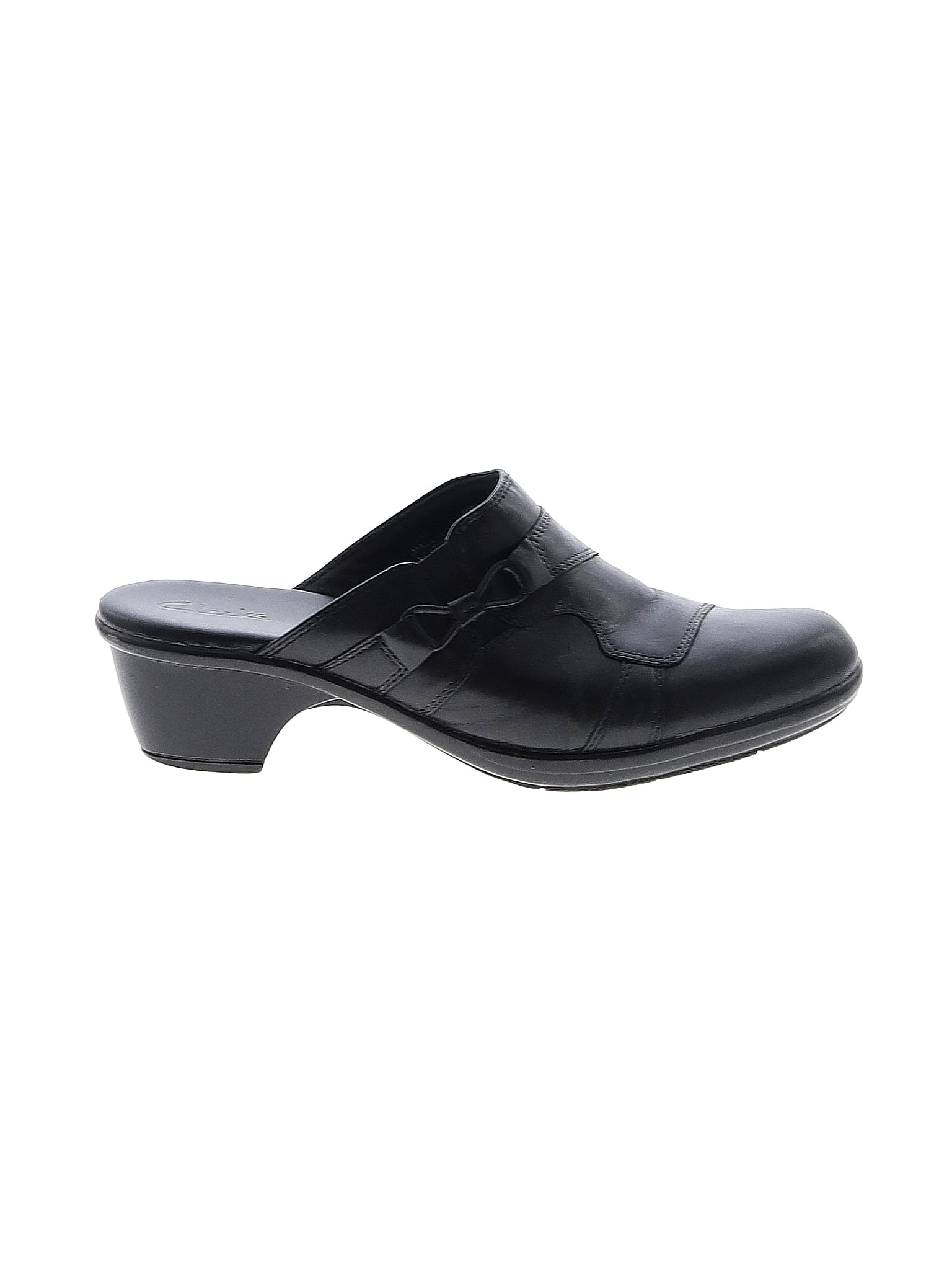 Clarks Solid Black Mule/Clog Size 8 1/2 - 61% off | ThredUp