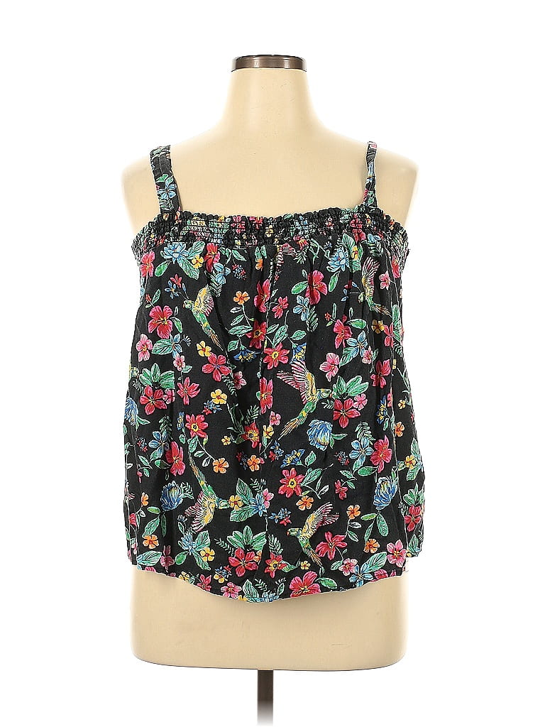Old Navy Floral Black Sleeveless Top Size XL - 47% off | ThredUp