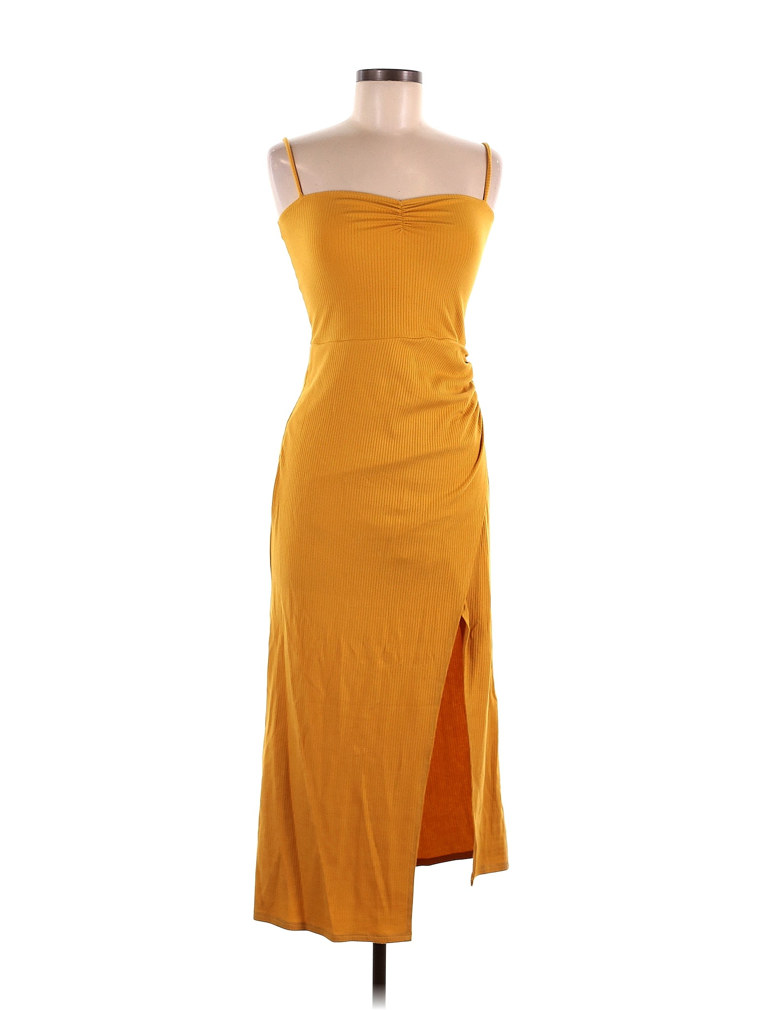 Reformation Solid Yellow Casual Dress Size M 62 Off Thredup