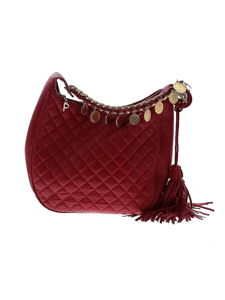 Paola by P.d.L 100% Leather Red Leather Shoulder Bag One Size - 85% off ...