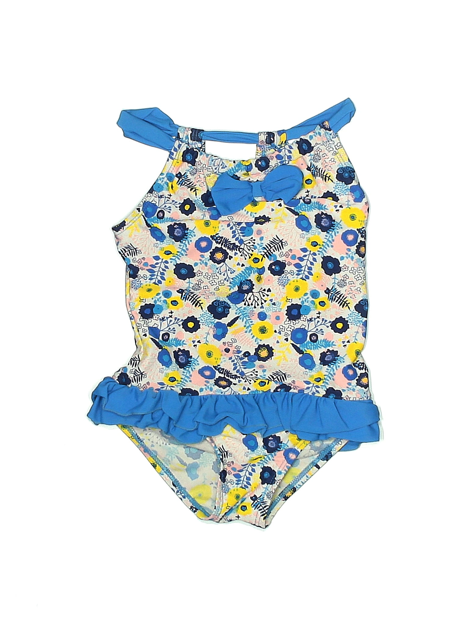 Floatimini Floral Blue One Piece Swimsuit Size 4T - 69% off | ThredUp