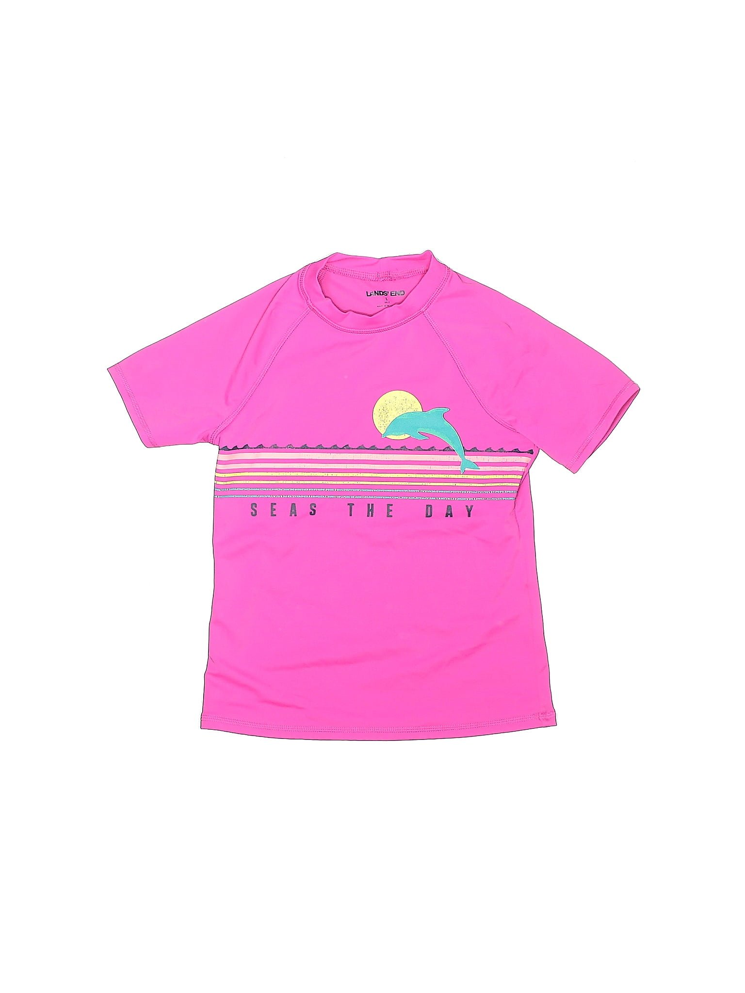 Lands' End Pink Rash Guard Size 6X - 7 - 40% off | ThredUp