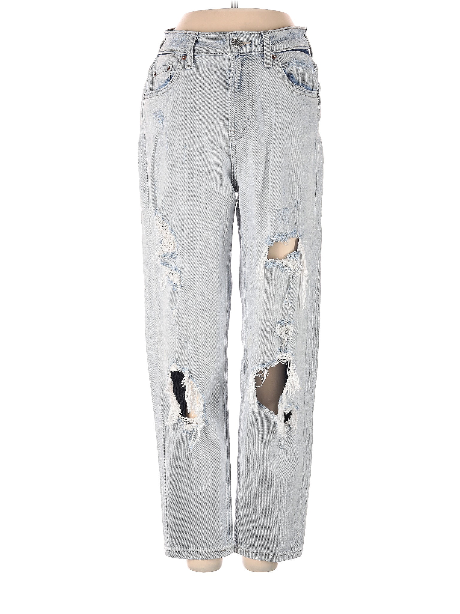 Wild Fable Stripes Silver Jeans Size 0 - 43% off | ThredUp