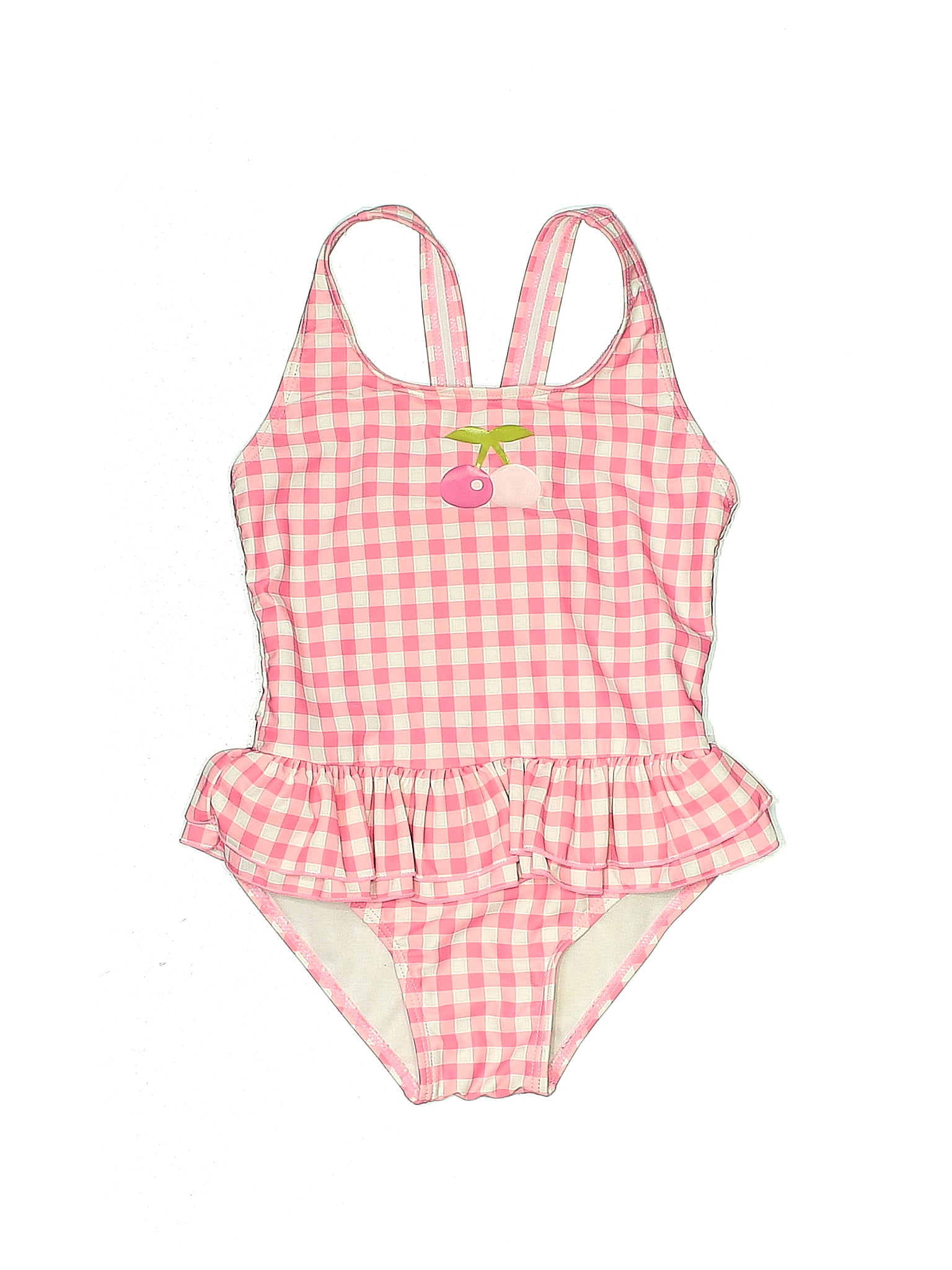 Assorted Brands Checkered-gingham Pink One Piece Swimsuit Size 3T - 55% ...