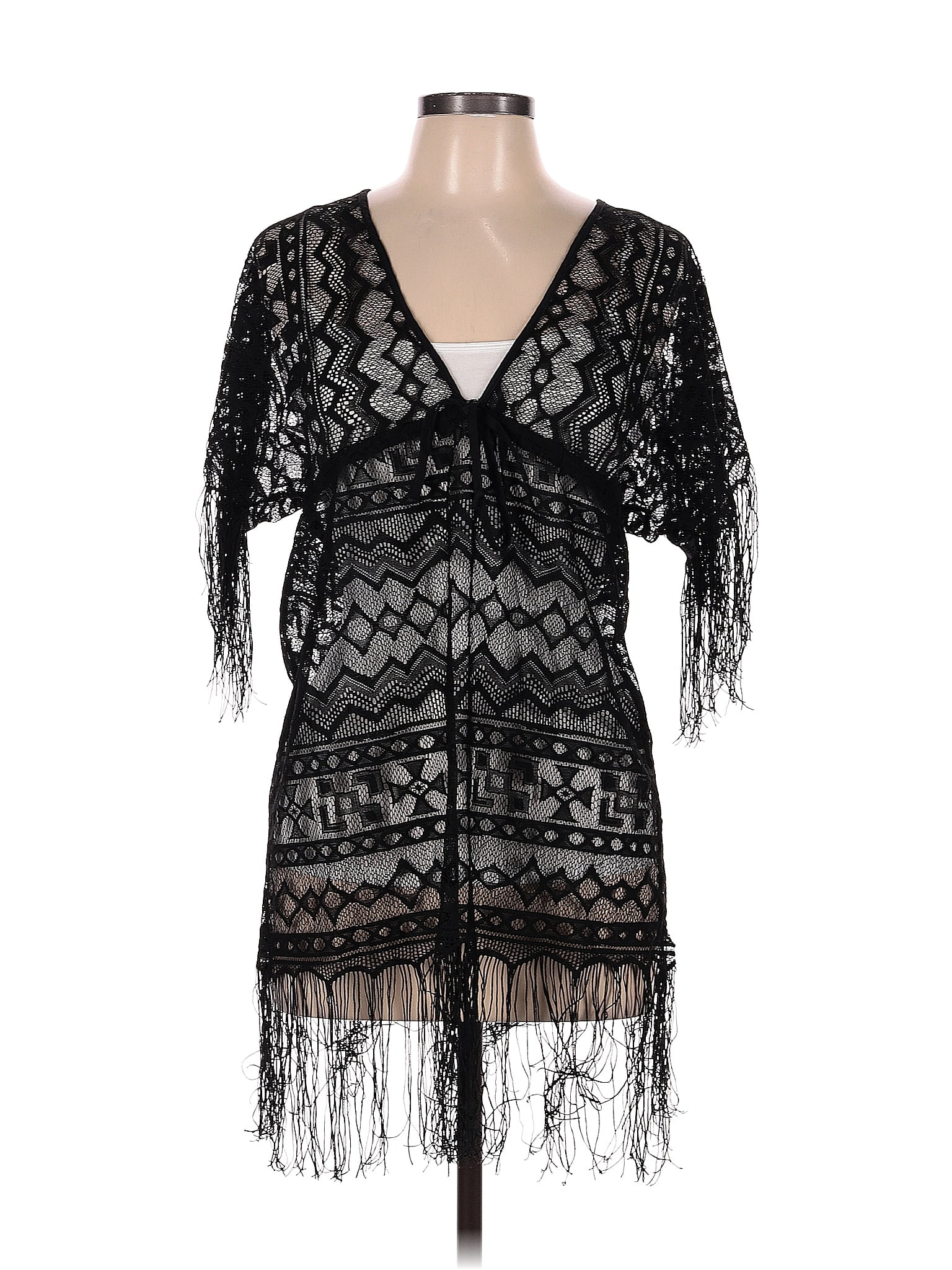 Solitaire Swim Black Swimsuit Cover Up Size M - 59% off | ThredUp