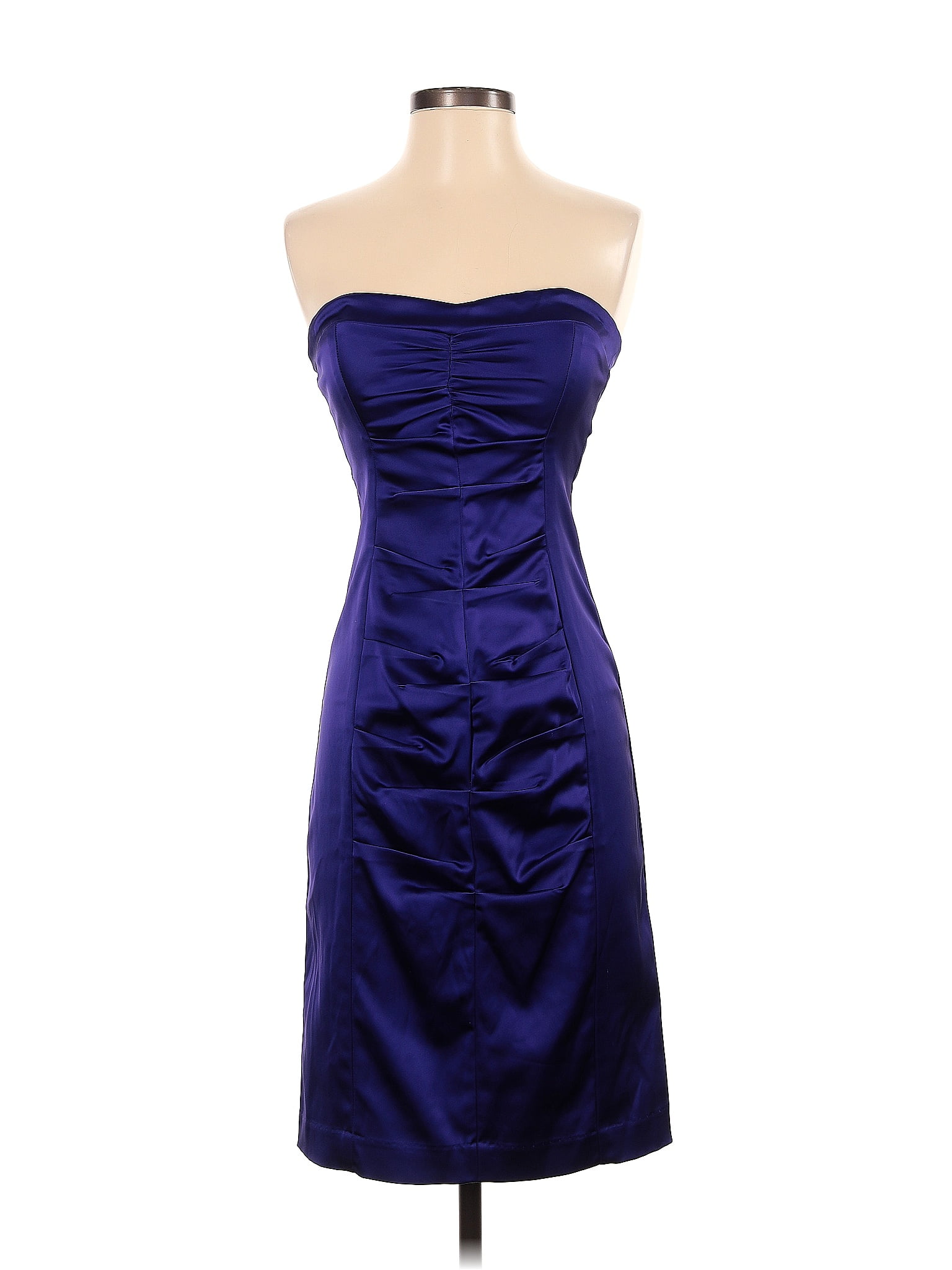 Cache Solid Sapphire Blue Cocktail Dress Size 4 - 72% off | ThredUp