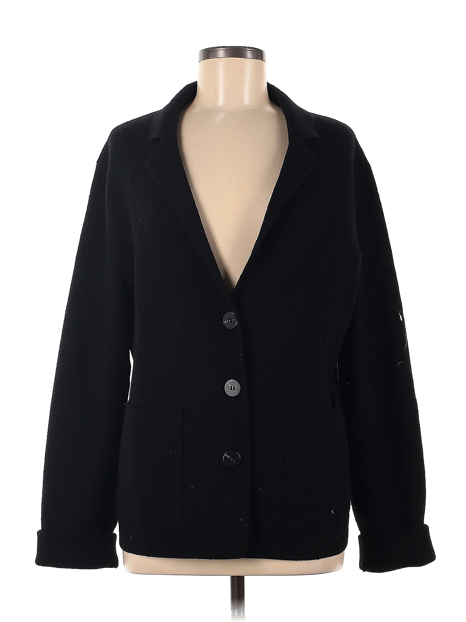 Moth Solid Black Jacket Size M - 66% off | ThredUp