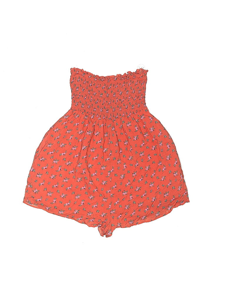Kimchi Blue 100% Rayon Floral Orange Romper Size XS - 68% off | ThredUp