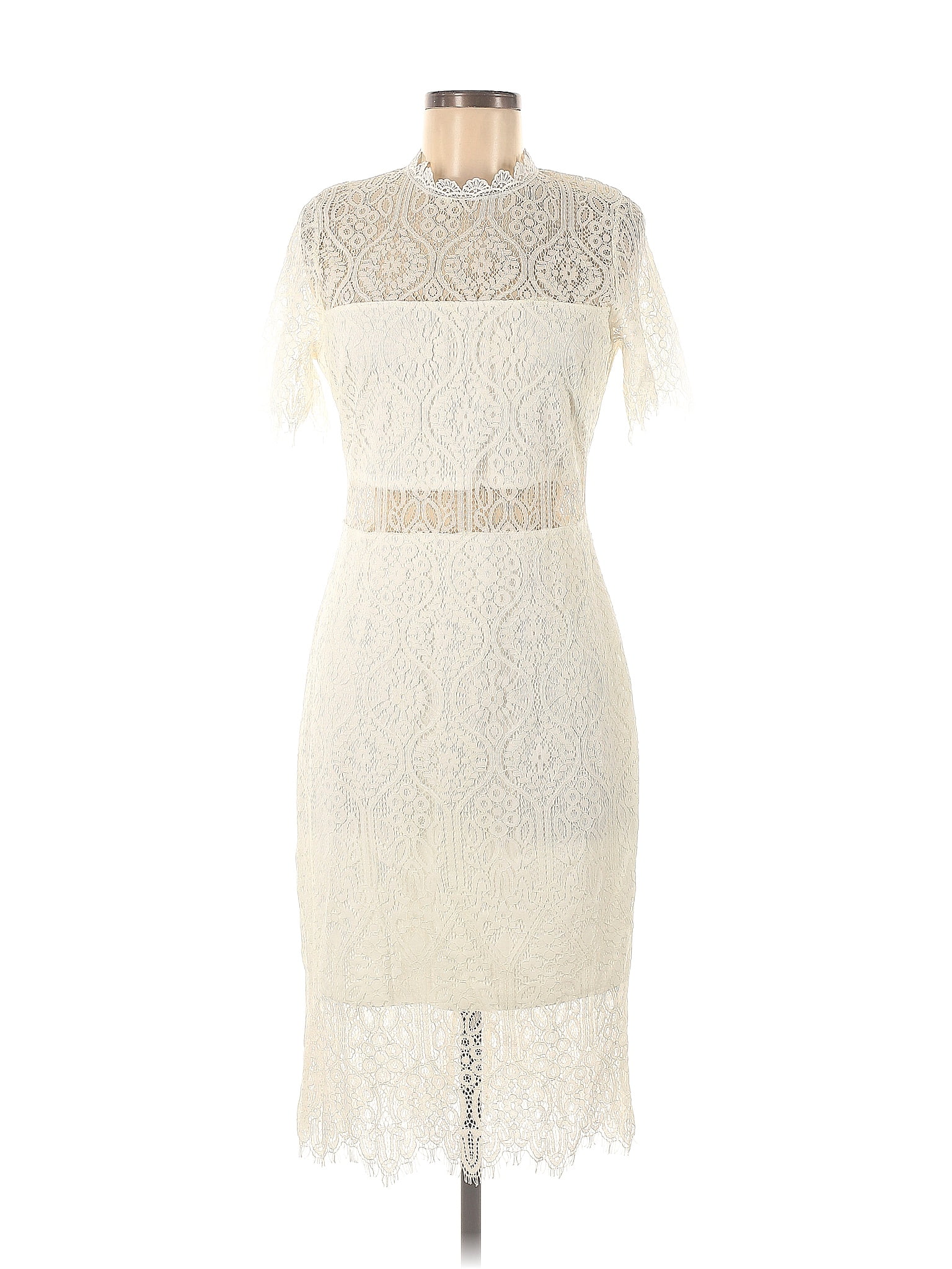 Lulus Solid Ivory Cocktail Dress Size M - 71% off | ThredUp