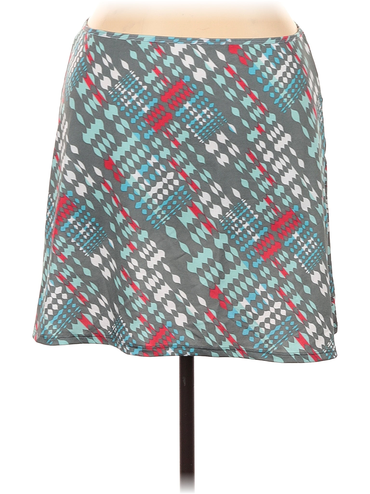 Unbranded Multi Color Teal Casual Skirt Size Xl 47 Off Thredup