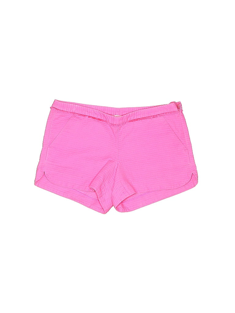 Lilly Pulitzer 100 Cotton Solid Pink Khaki Shorts Size 2 75 Off