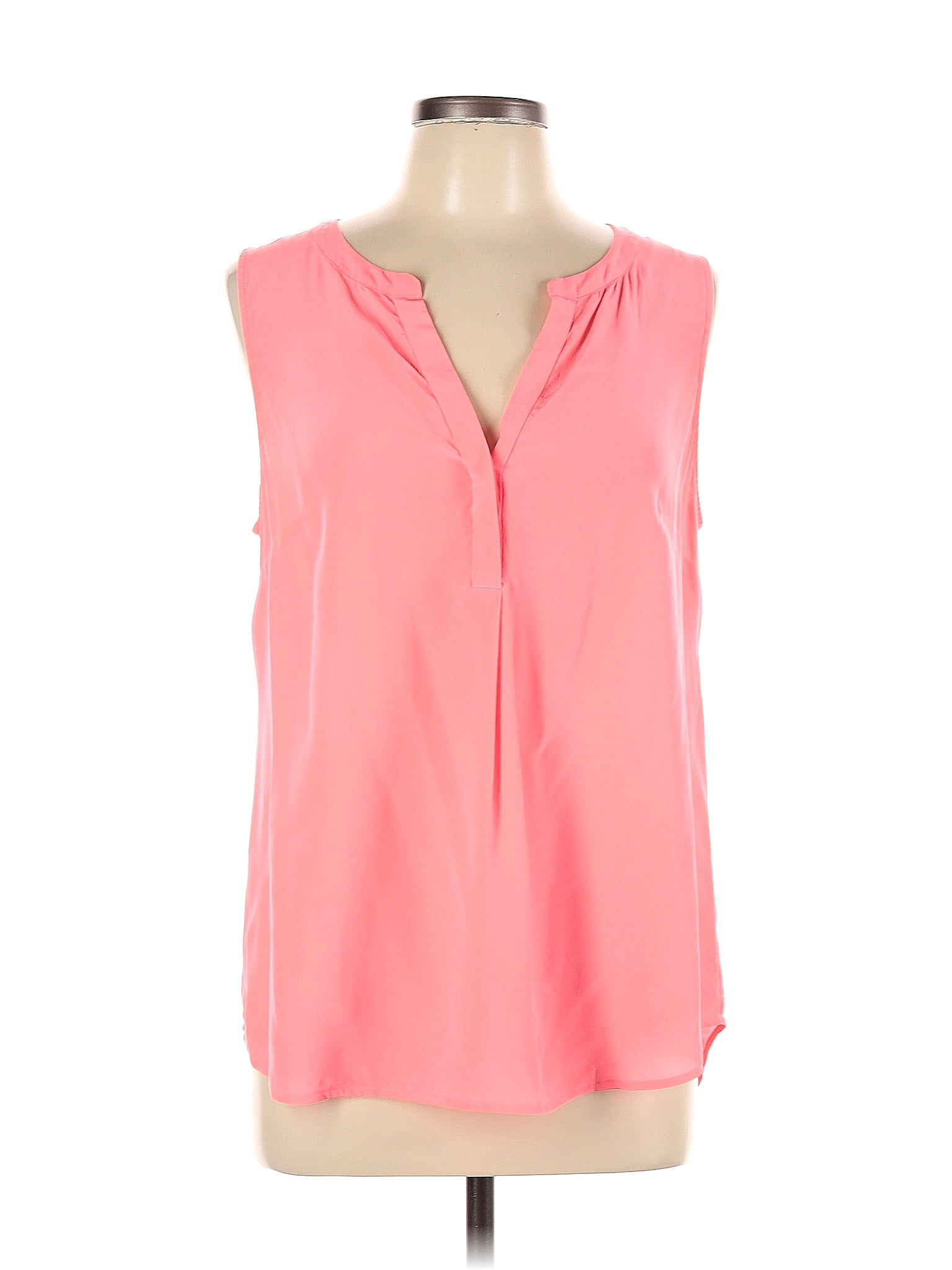 Lilly Pulitzer Solid Pink Sleeveless Blouse Size L 69 Off Thredup