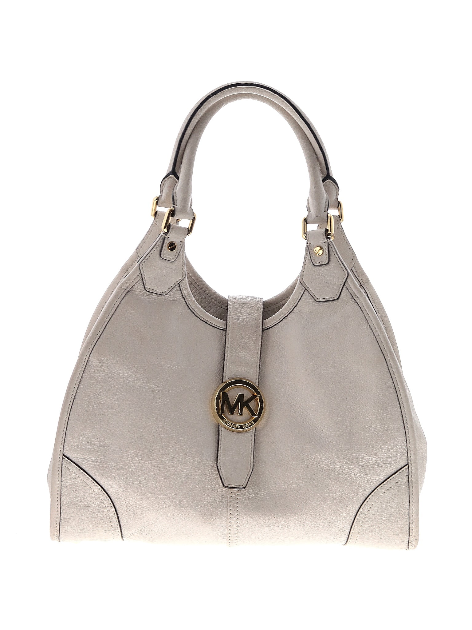 MICHAEL Michael Kors Solid Gray Leather Hobo One Size - 61% off | ThredUp