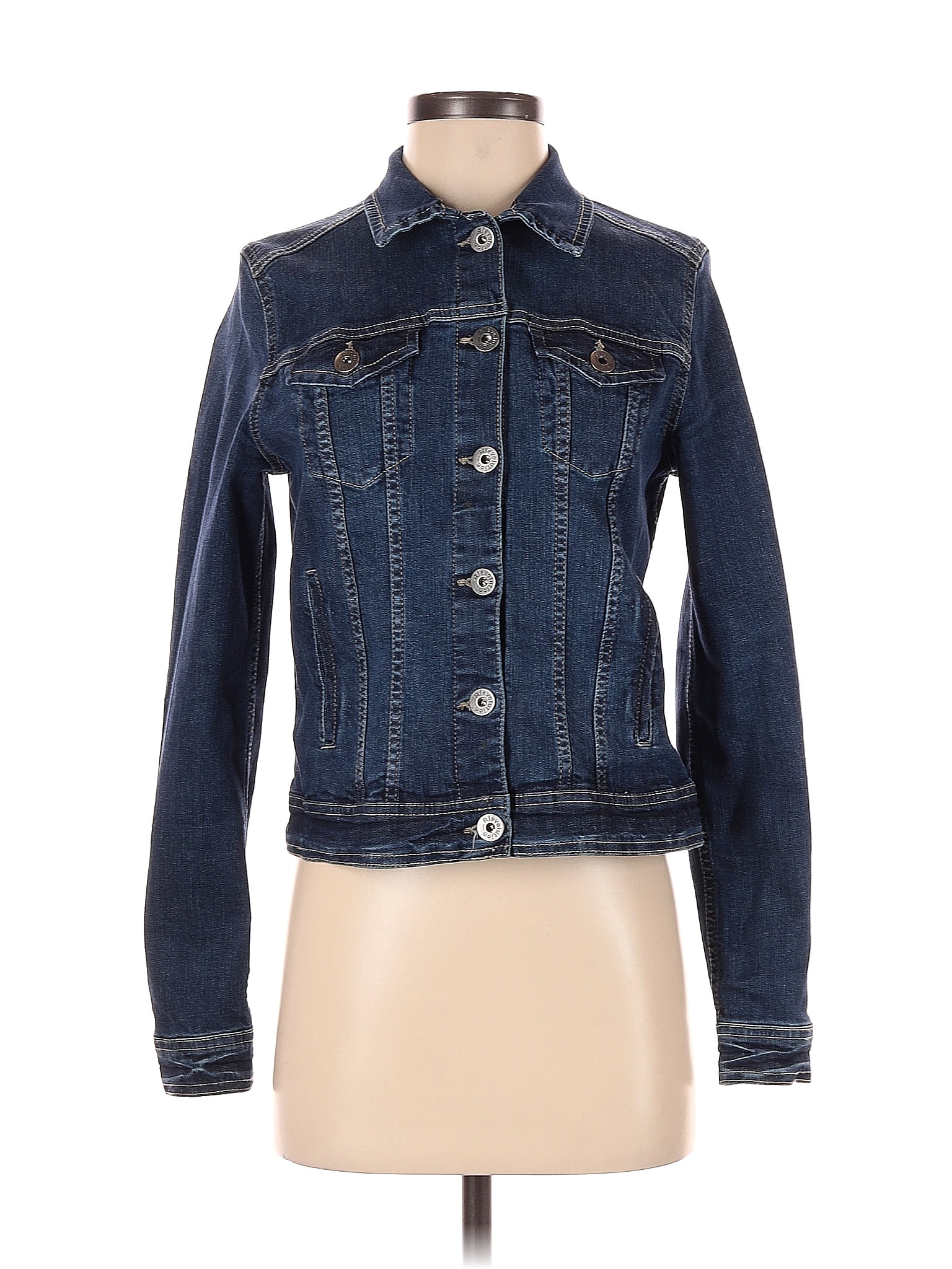 Ricki's Solid Blue Denim Jacket Size S - 52% off | ThredUp