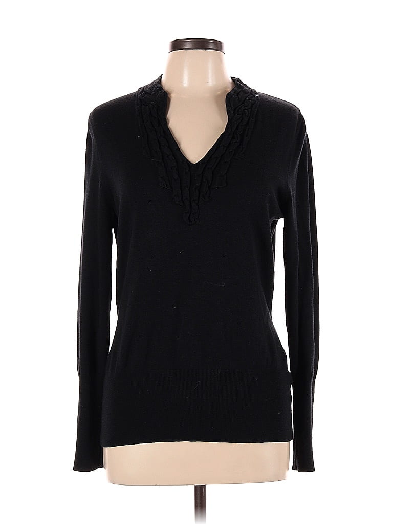 Classiques Entier Black Silk Pullover Sweater Size L - 88% off | ThredUp