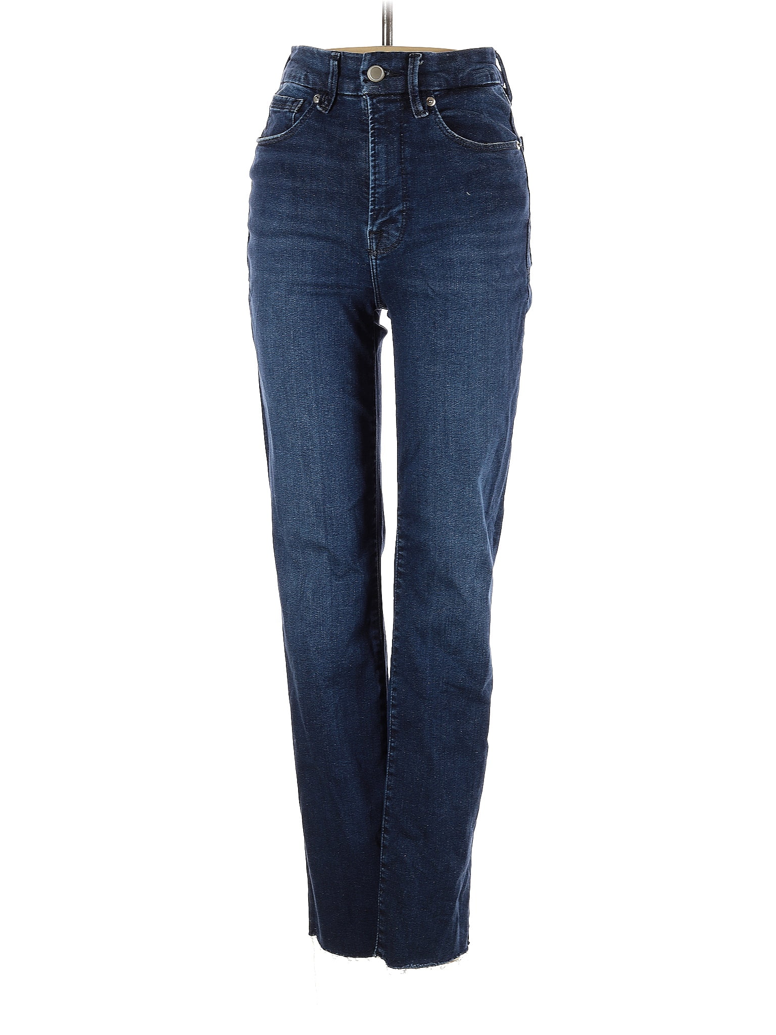Good American Solid Blue Jeans Size 6 - 12 - 72% off | ThredUp