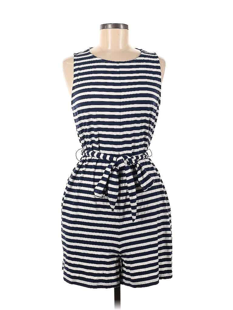 LOFT Beach Stripes Multi Color Blue Romper Size M - 60% off | ThredUp