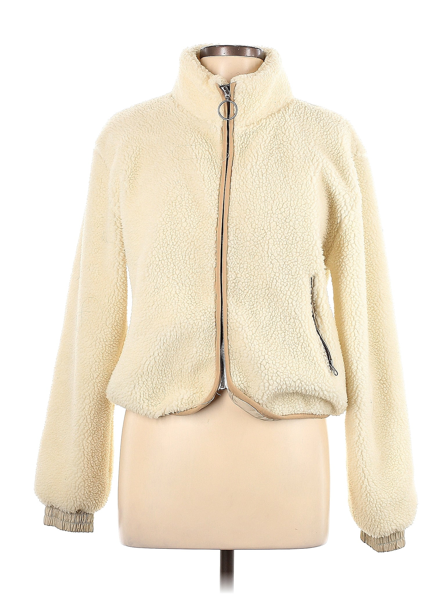 Urban Outfitters 100% Polyester Solid Ivory Fleece Size L - 67% off ...