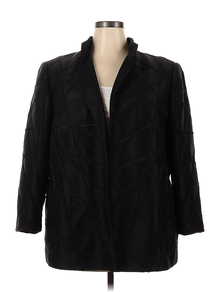 Linda Allard Ellen Tracy 100% Silk Black Silk Blazer Size 20 (Plus) - 81% off | ThredUp