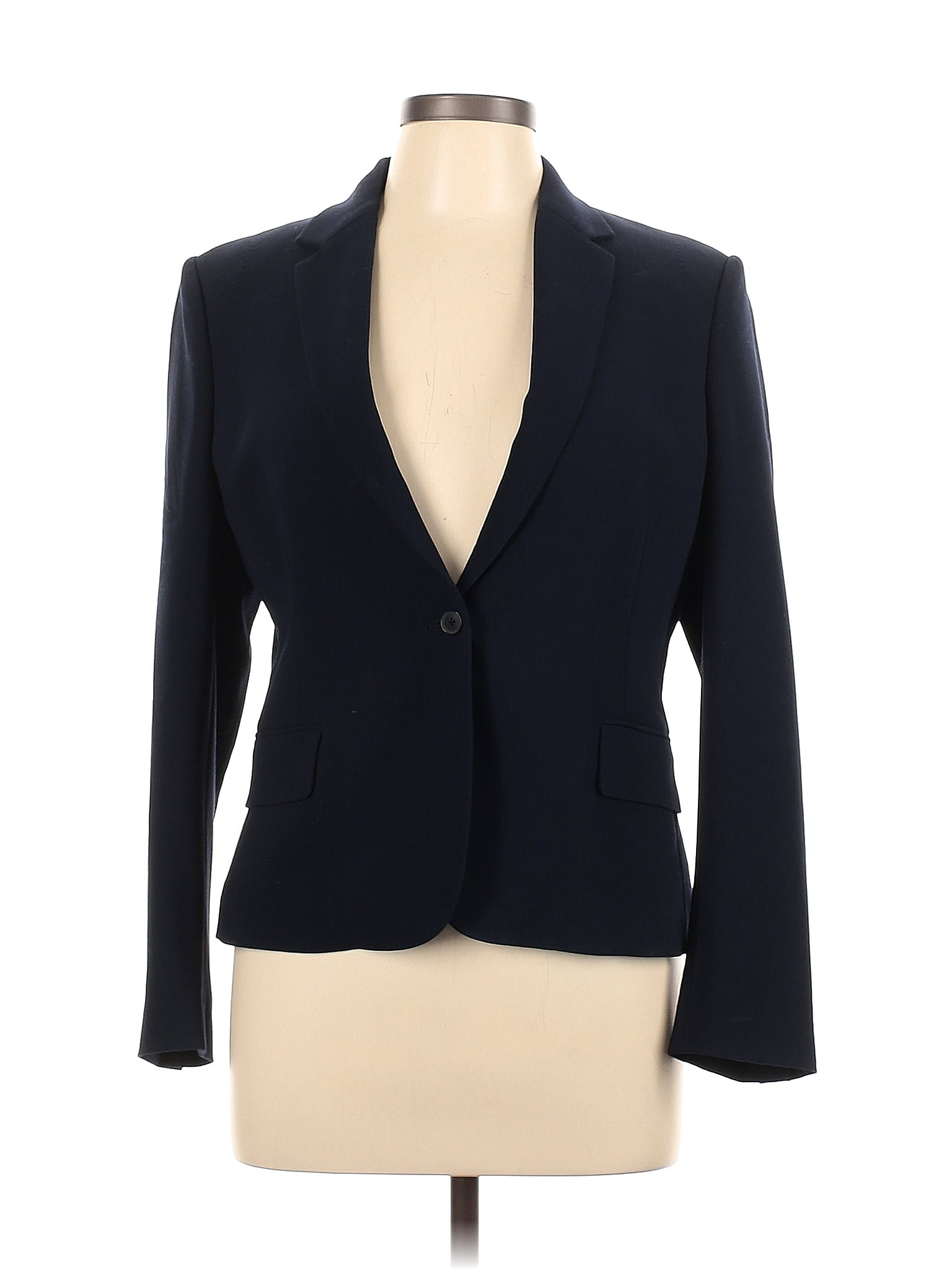 Joseph Solid Navy Blue Blazer Size 42 (FR) - 84% off | ThredUp