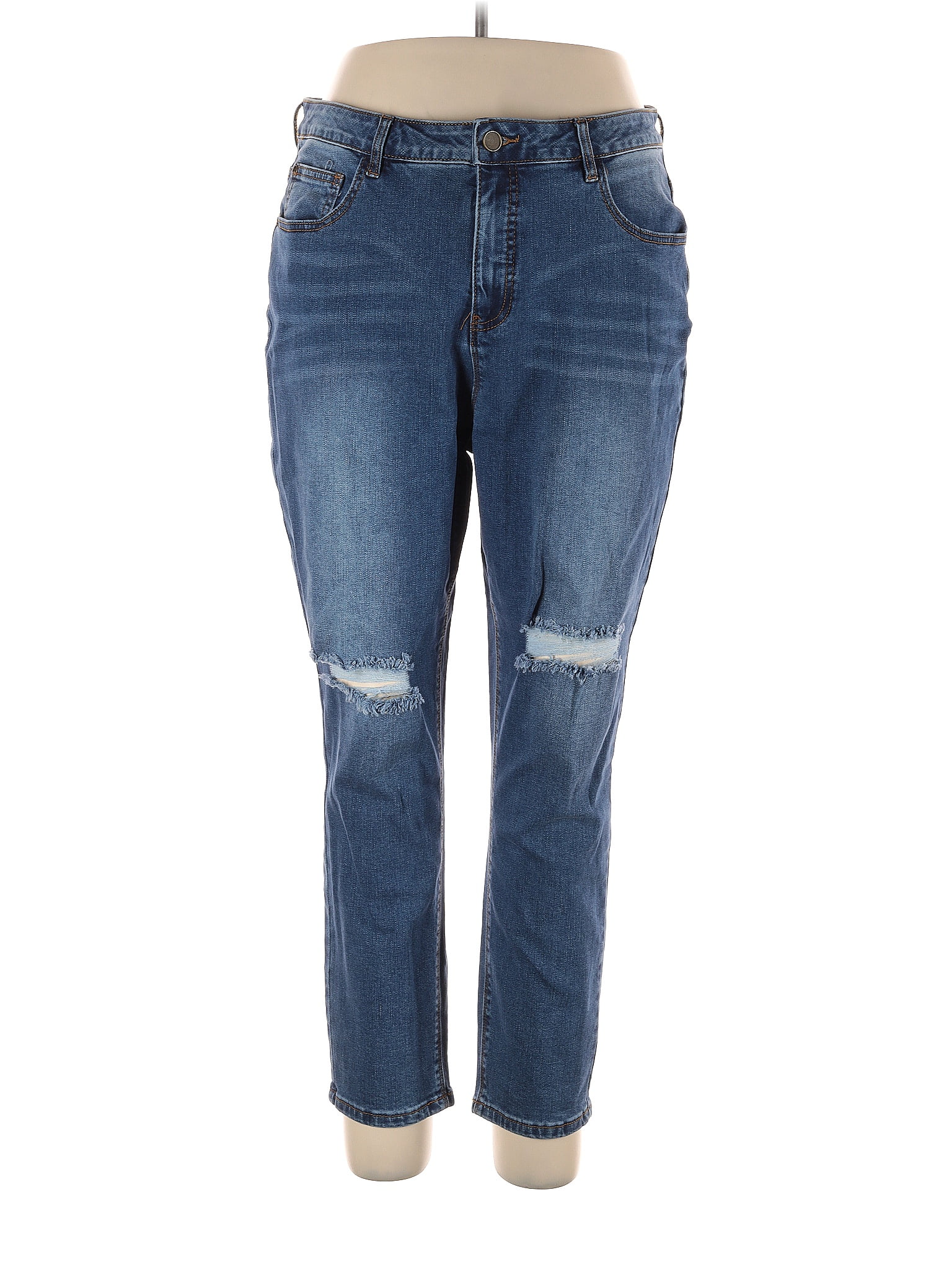 Gibson Latimer Solid Blue Jeans Size 16 - 49% off | ThredUp