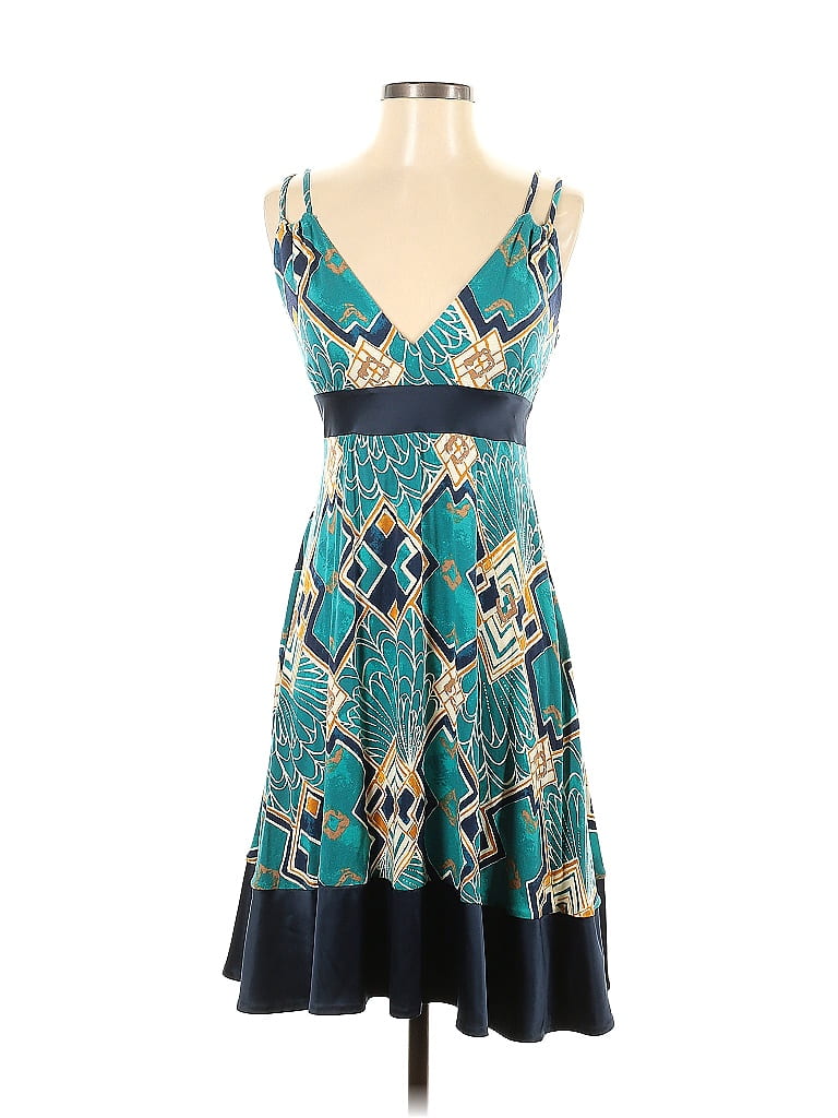 Express Color Block Multi Color Teal Casual Dress Size S 70 Off