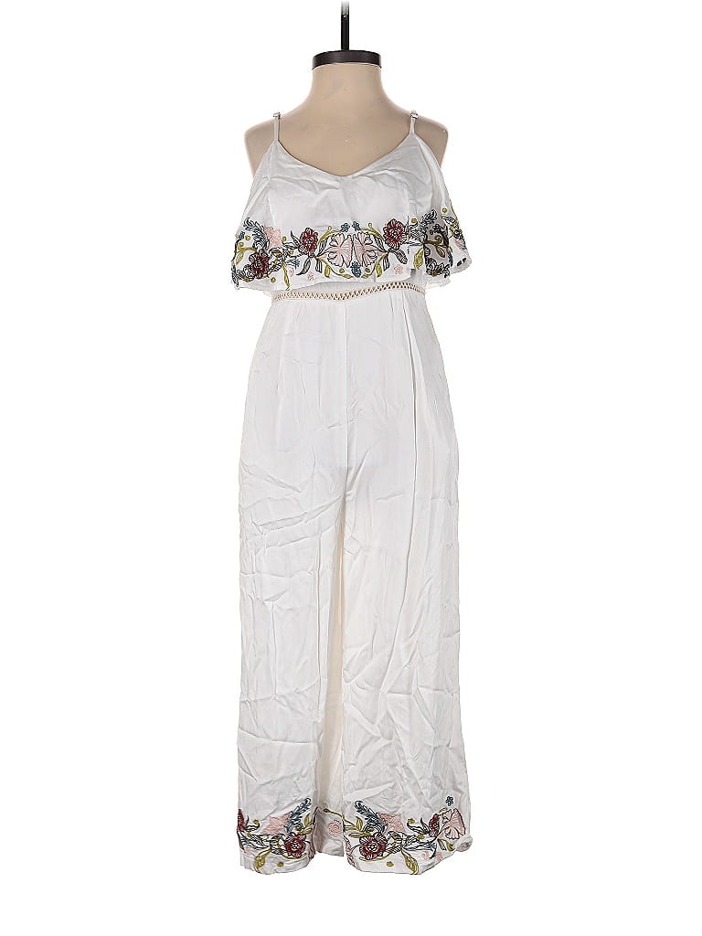 Foxiedox Solid White Jumpsuit Size S - 76% off | ThredUp