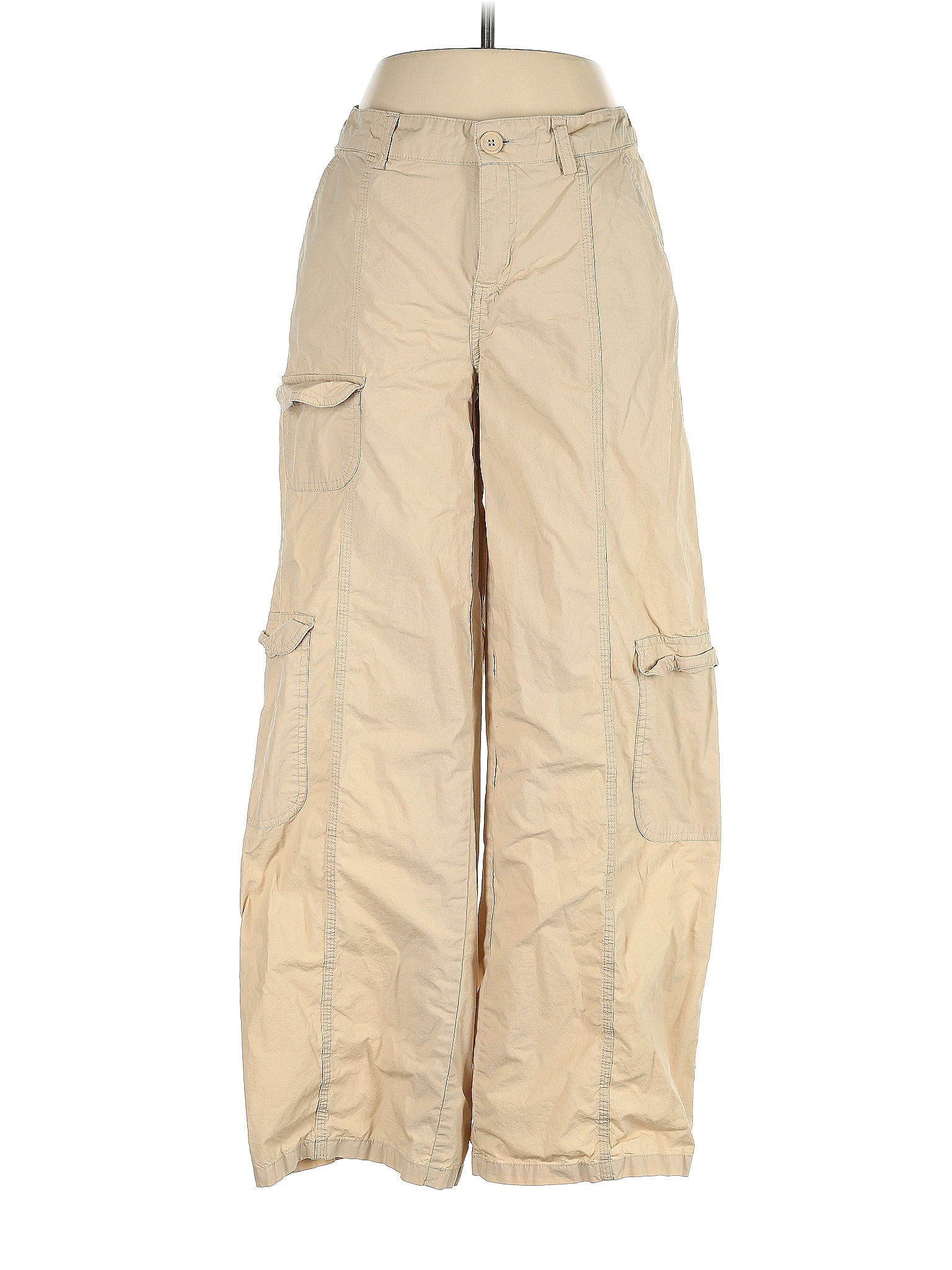 Wild Fable 100% Cotton Solid Tan Cargo Pants Size XS - 28% off | ThredUp