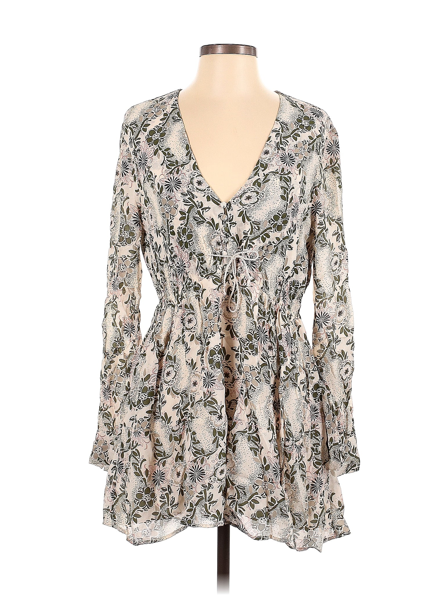 Free People Multi Color Gray Casual Dress Size S - 74% off | ThredUp