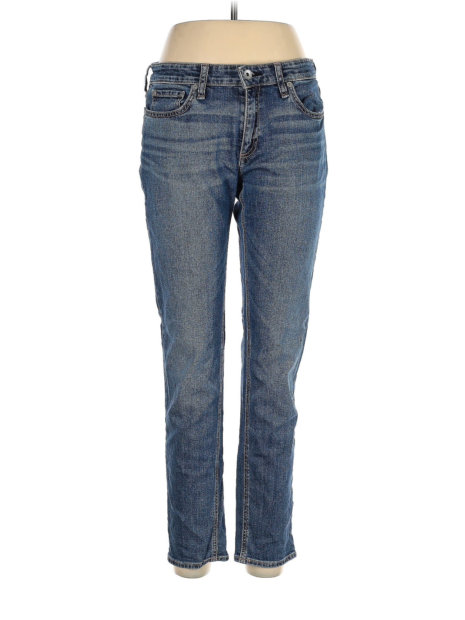 Rag & Bone Solid Blue Jeans 28 Waist - 79% off | ThredUp