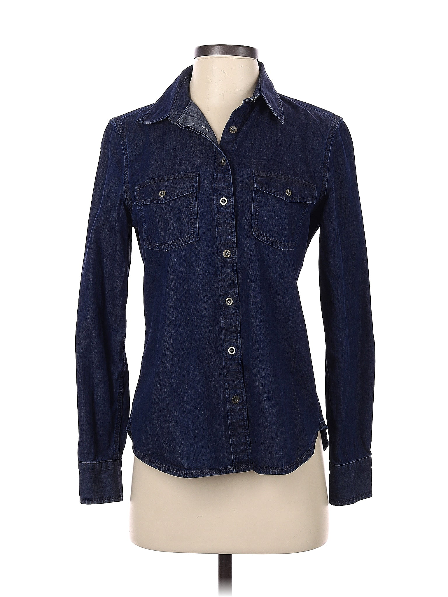 Banana Republic Blue Long Sleeve Button Down Shirt Size S 75 Off