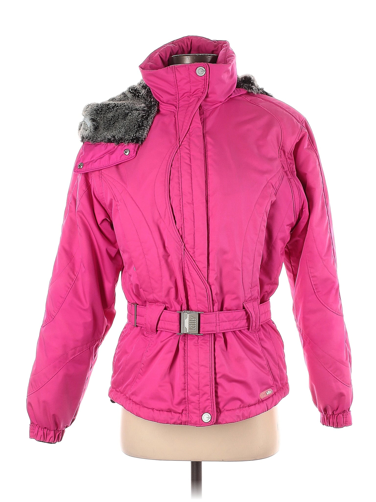 Killy 100% Polyester Solid Pink Coat Size 4 - 80% off | ThredUp