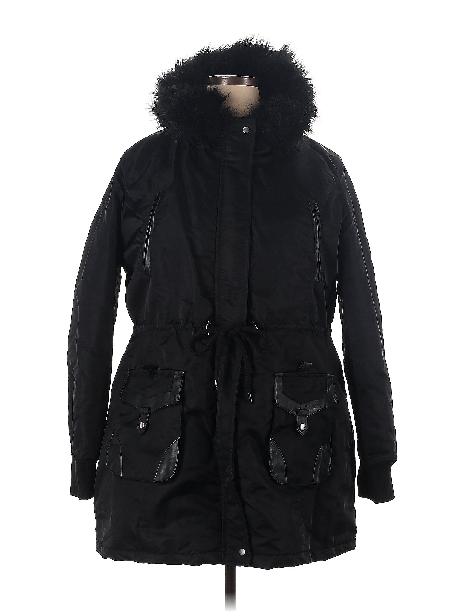 killstar 100% Nylon Solid Black Coat Size 4XL (Plus) - 51% off | ThredUp