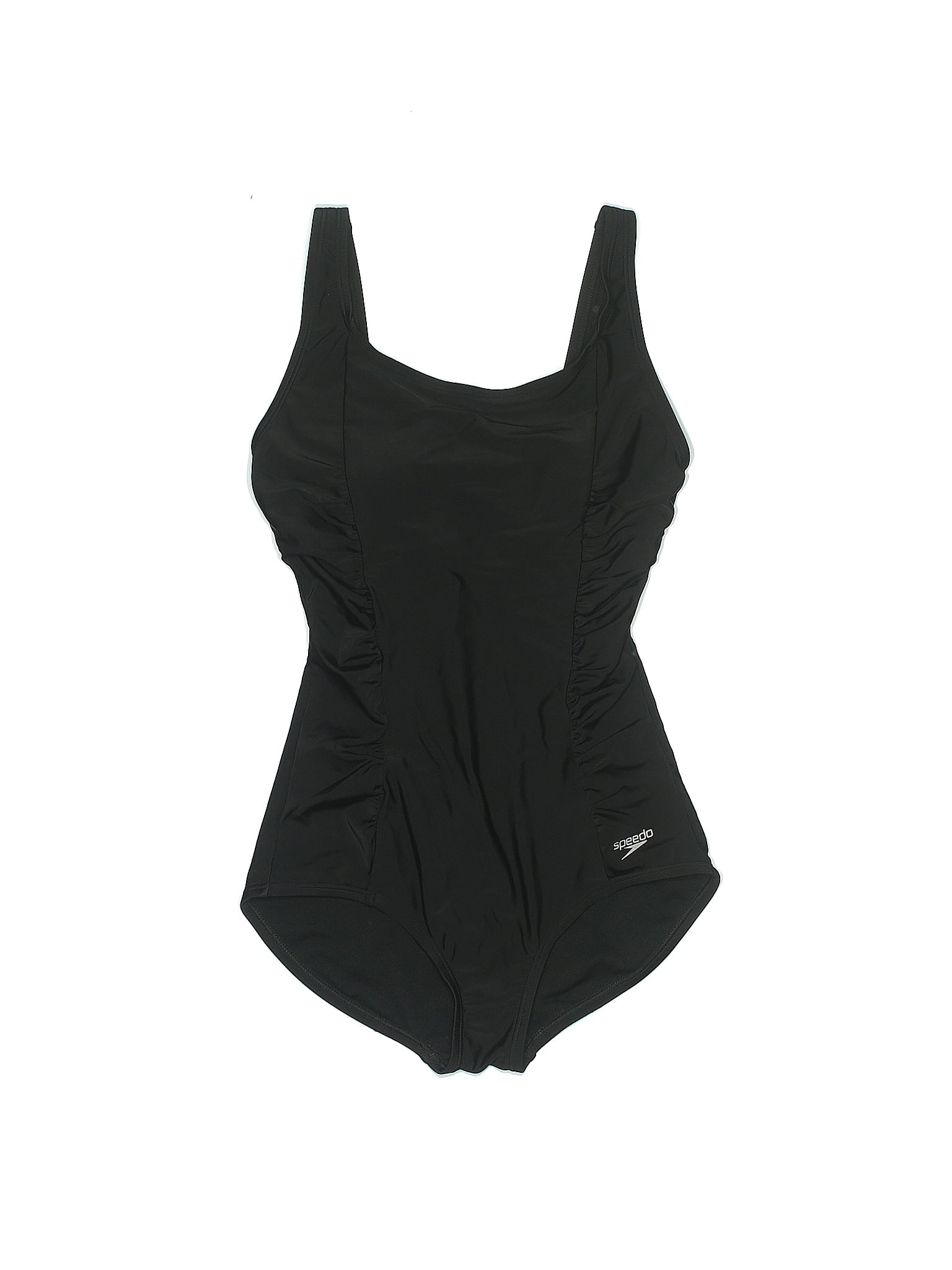 Speedo Solid Black One Piece Swimsuit Size M 72 Off Thredup