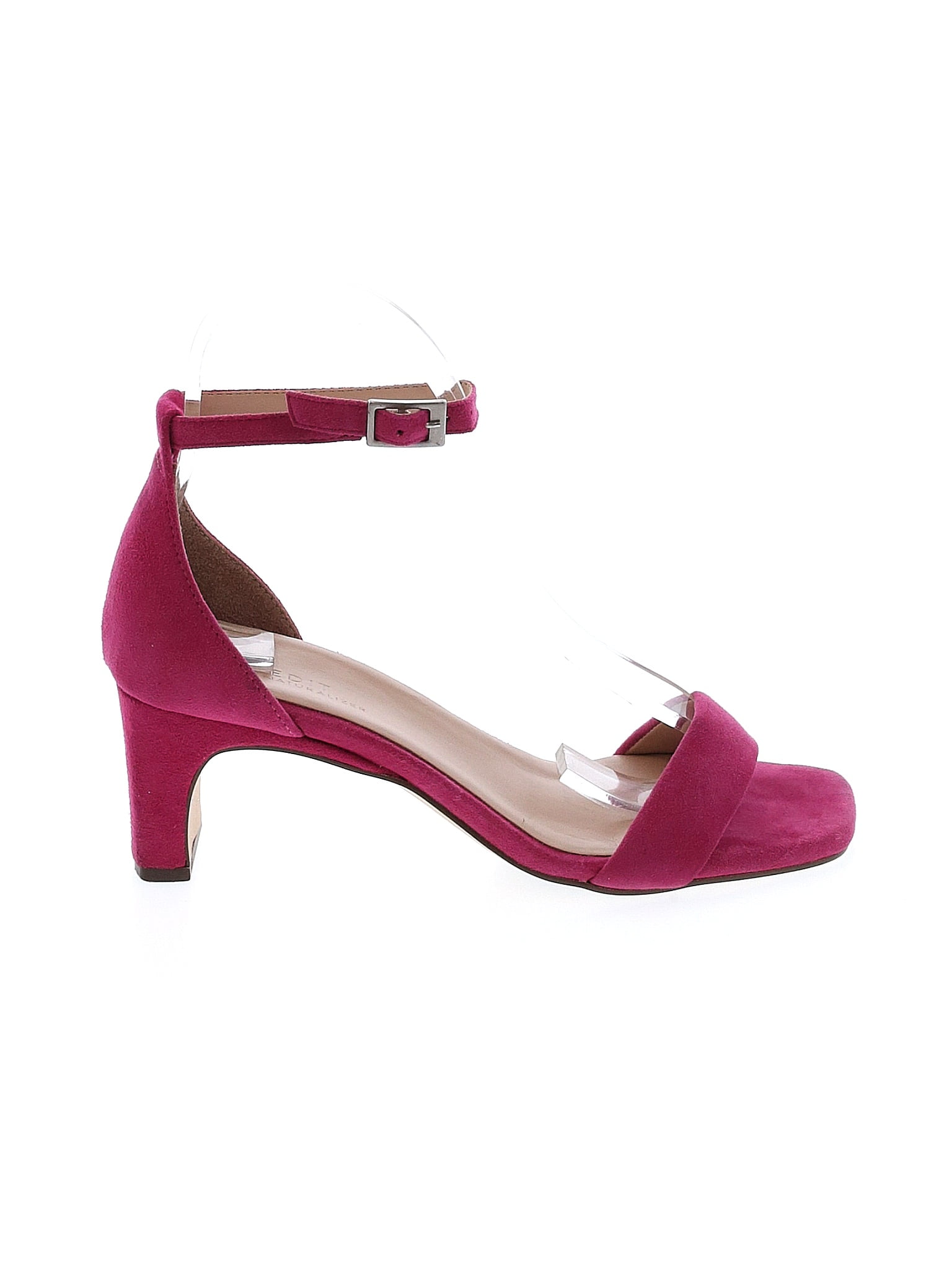 27 EDIT Solid Pink Burgundy Heels Size 6 - 82% off | ThredUp
