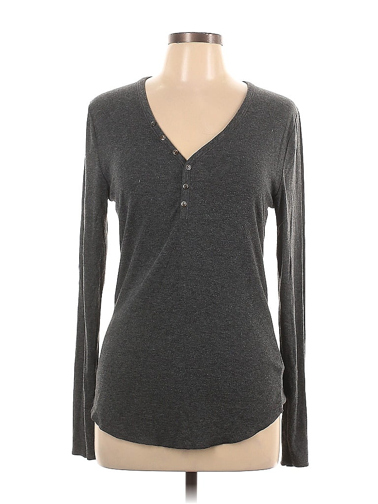 Gap Body Gray Long Sleeve Henley Size L - 52% off | ThredUp